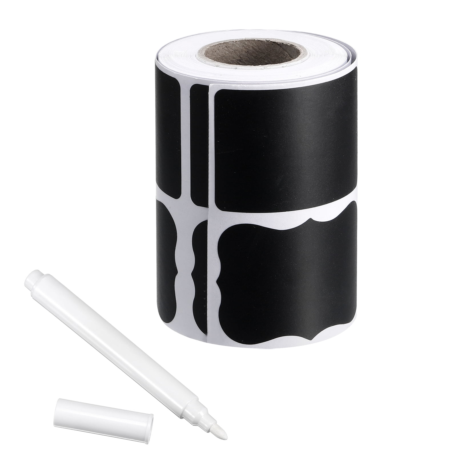 Uxcell Chalkboard Labels Blackboard Stickers 60x40mm Reusable with ...