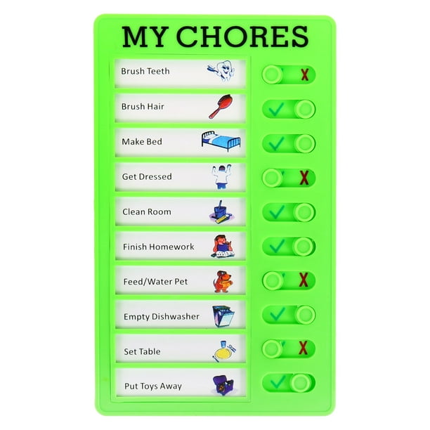 Uxcell Checklist Board, Plastic Chore Chart to Do List Daily Task ...