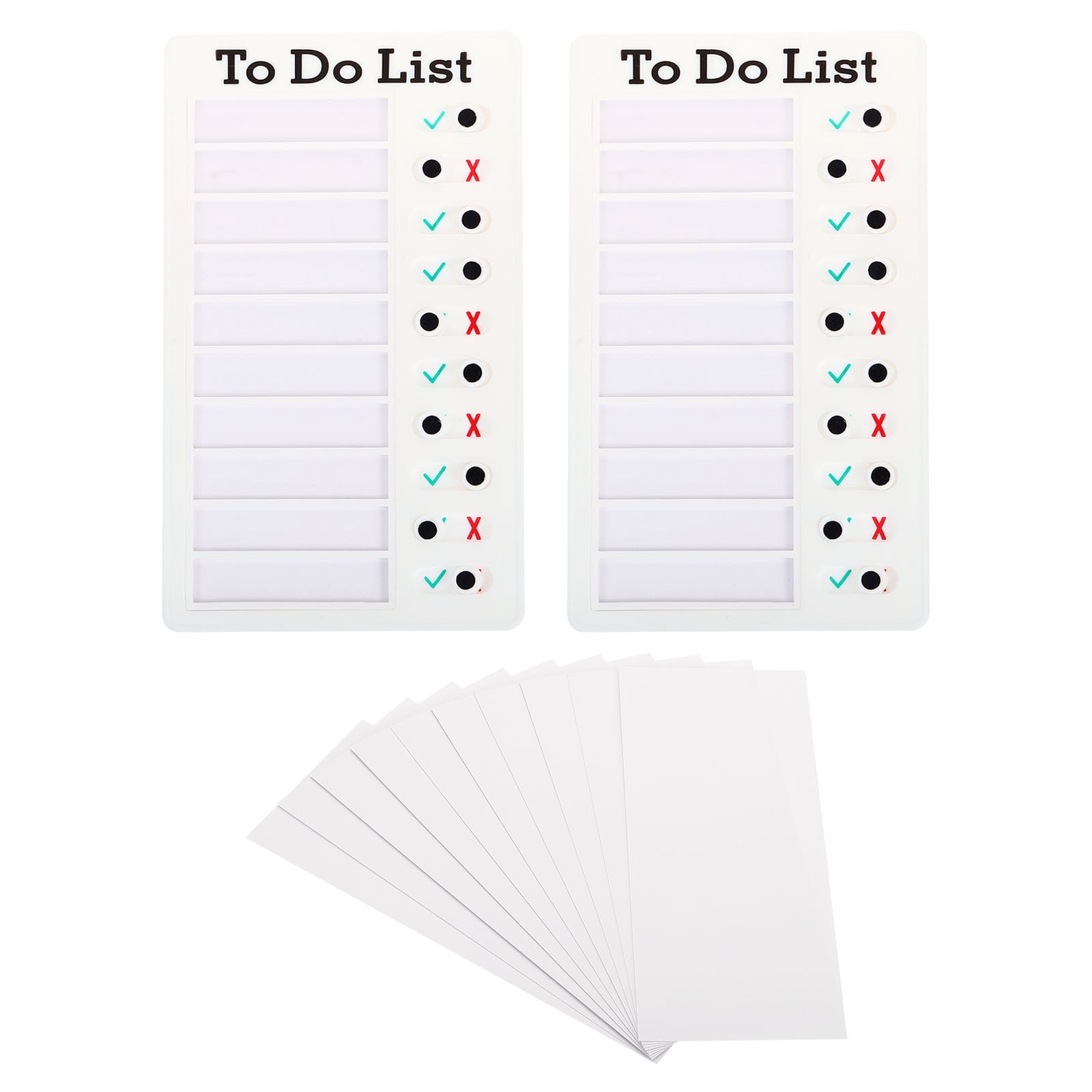 Uxcell Checklist Board Set, 2Pcs Plastic Memo Chore Chart Task Schedule ...