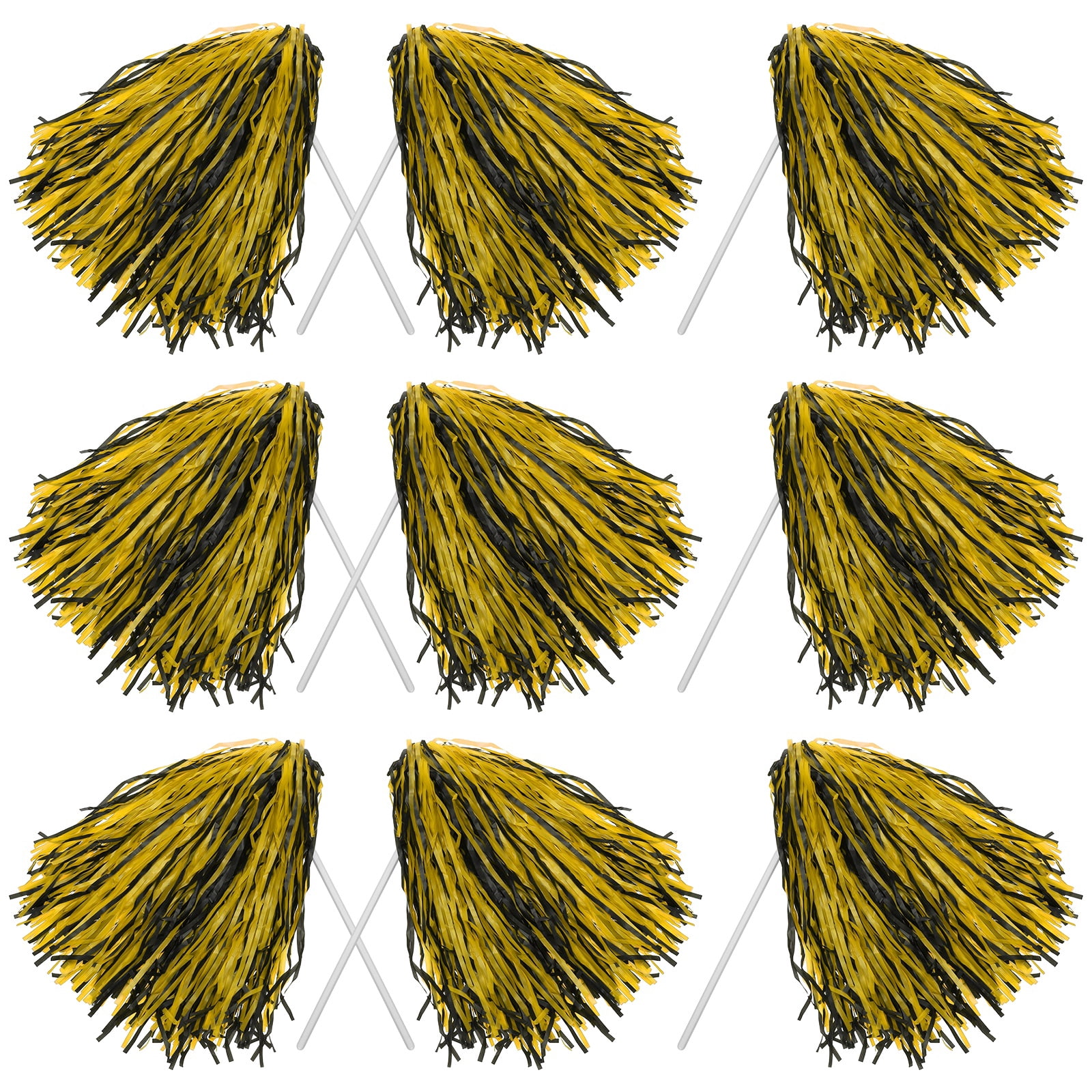 Uxcell Cheerleader Pom Poms Spirit Shakers Cheer Pompoms, Long Handle ...