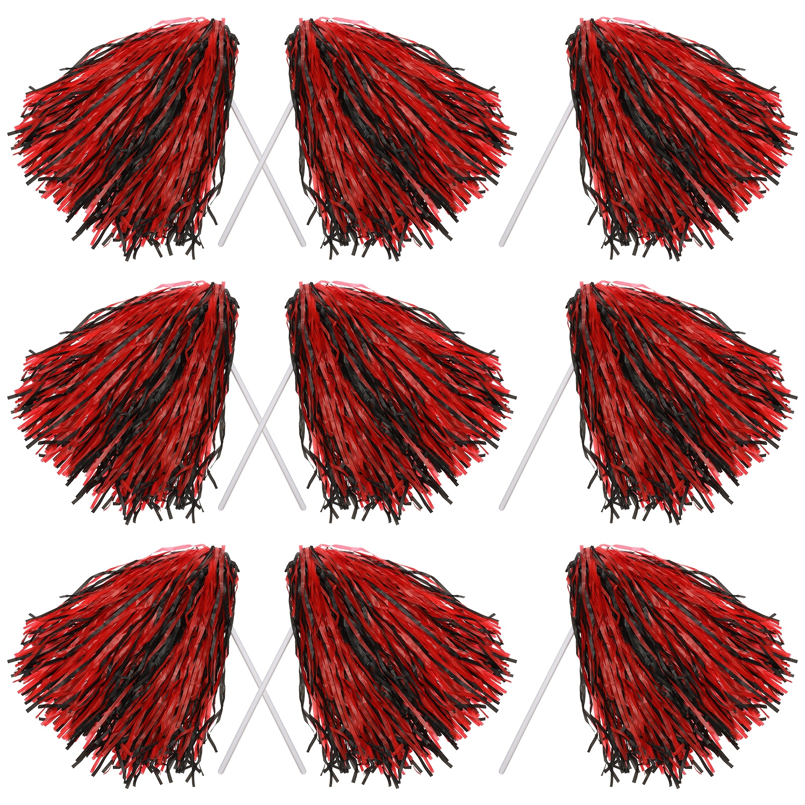 Uxcell Cheerleader Pom Poms Spirit Shakers Cheer Pompoms, Long Handle ...
