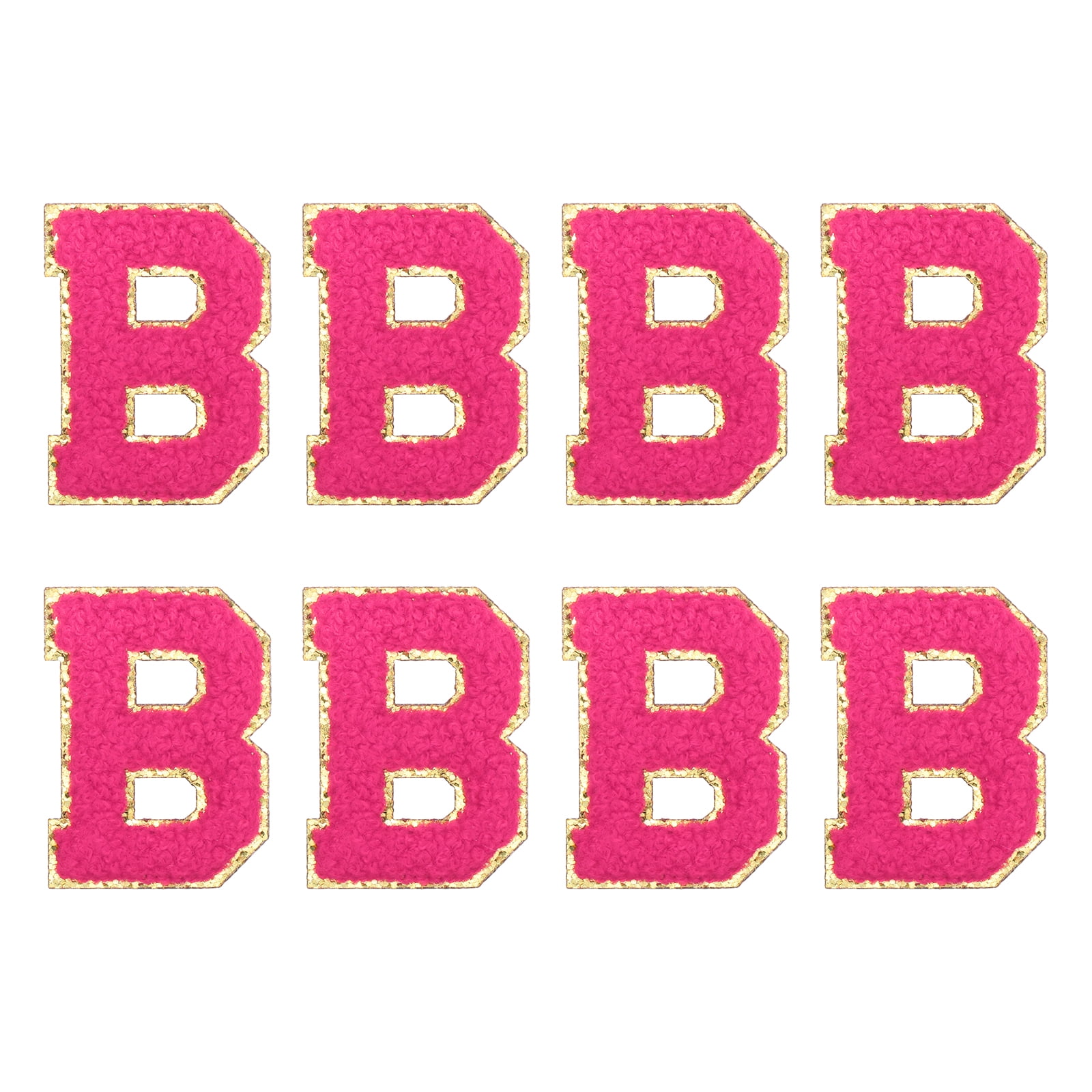 Uxcell Chenille Letter B Embroidered Patches 2.2" Self Adhesive Letter ...