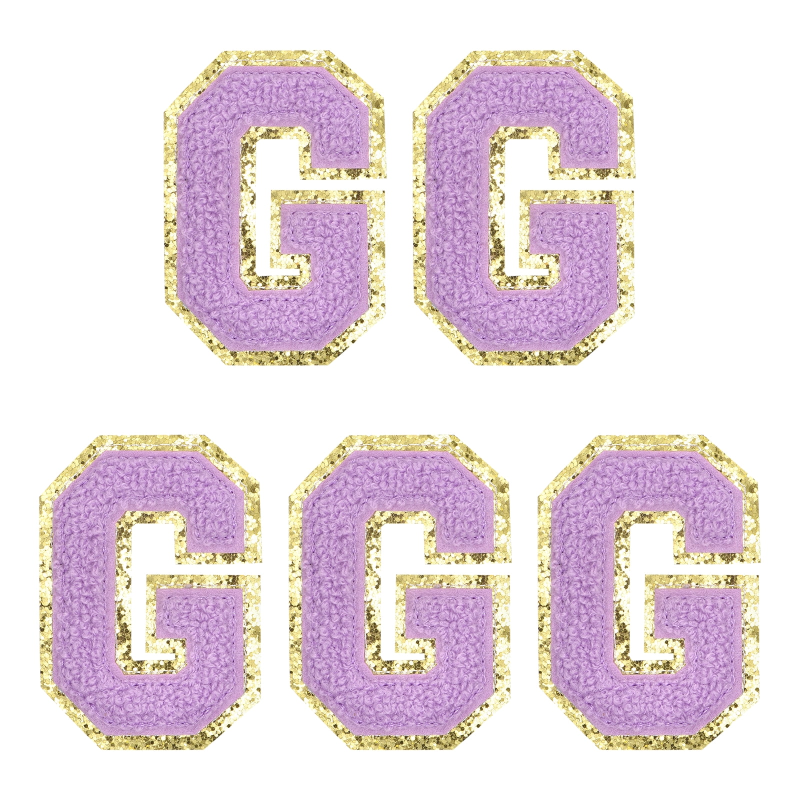 Uxcell Chenille Letter G Embroidered Patches 2.2" Self Adhesive Letter ...