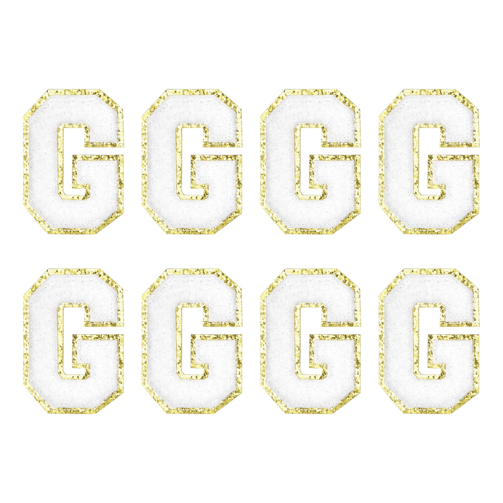 Uxcell Chenille Letter G Embroidered Patches 2.2" Self Adhesive Letter ...