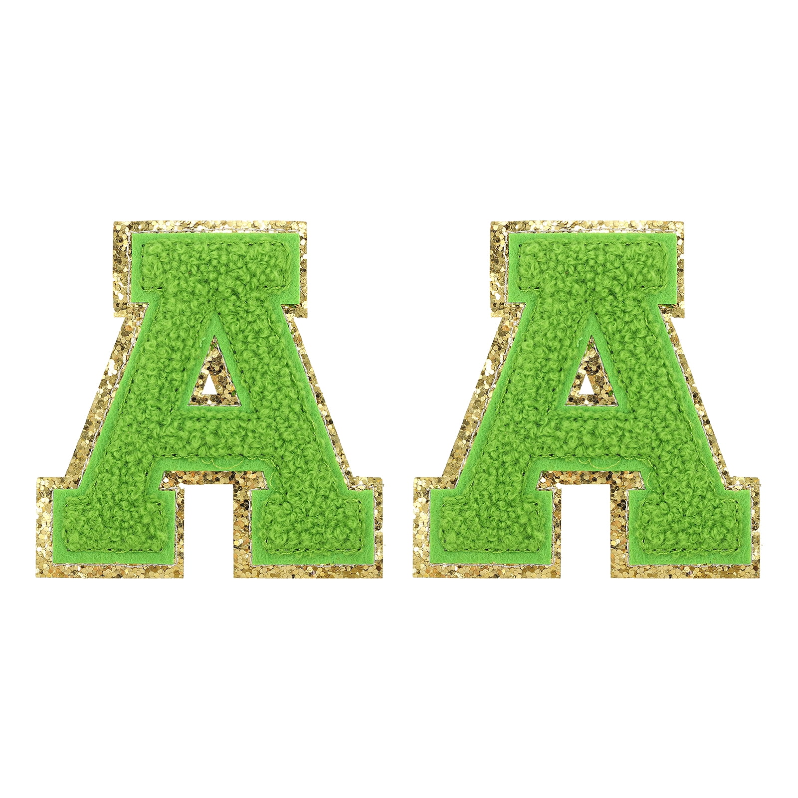 Uxcell Chenille Letter Patches 2.2" Self Adhesive Letter A Stick on ...