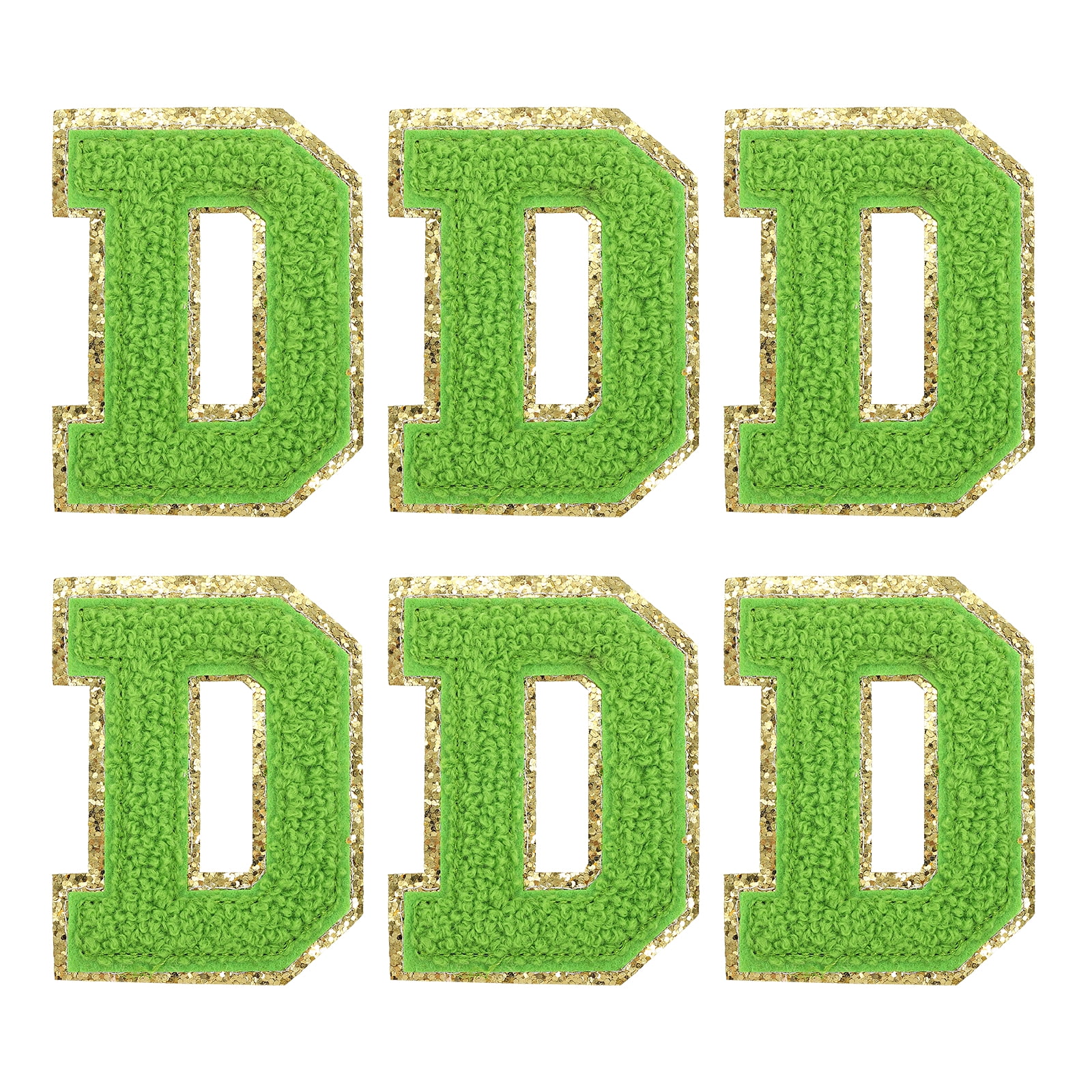 Uxcell Chenille Letter Patches 2.2" Self Adhesive Letter D Stick on ...