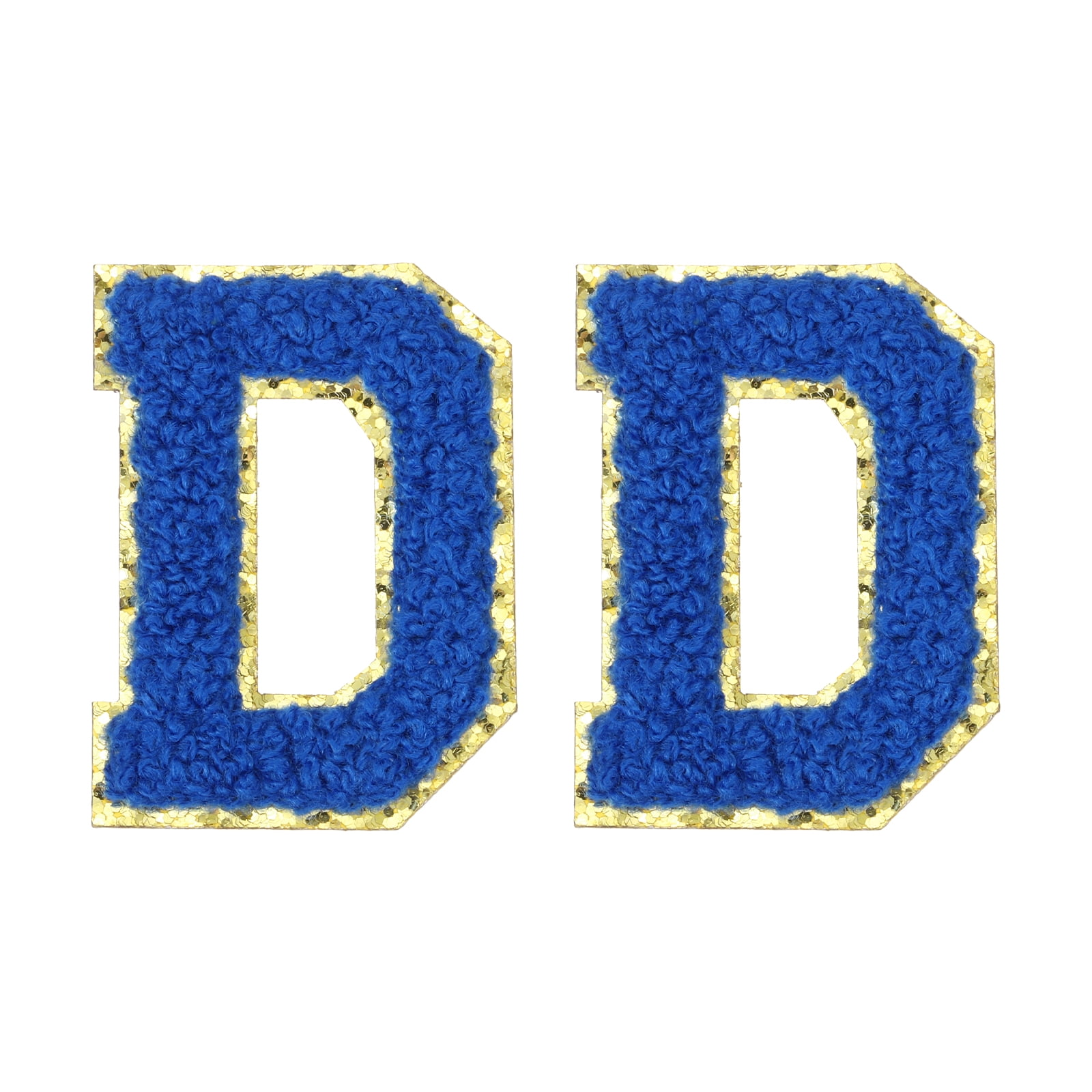Uxcell Chenille Letter Patches 2.2" Self Adhesive Letter D Stick on ...