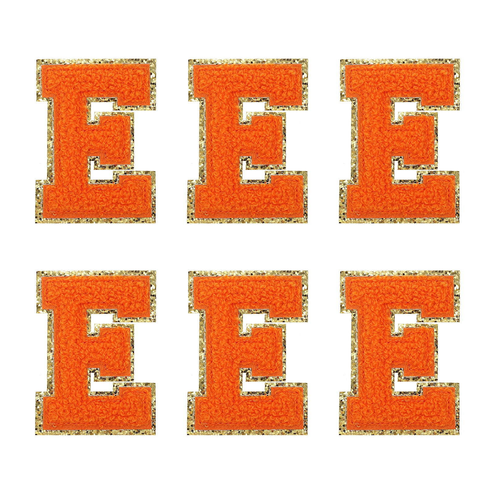 Uxcell Chenille Letter Patches 2.2" Self Adhesive Letter E Stick on ...