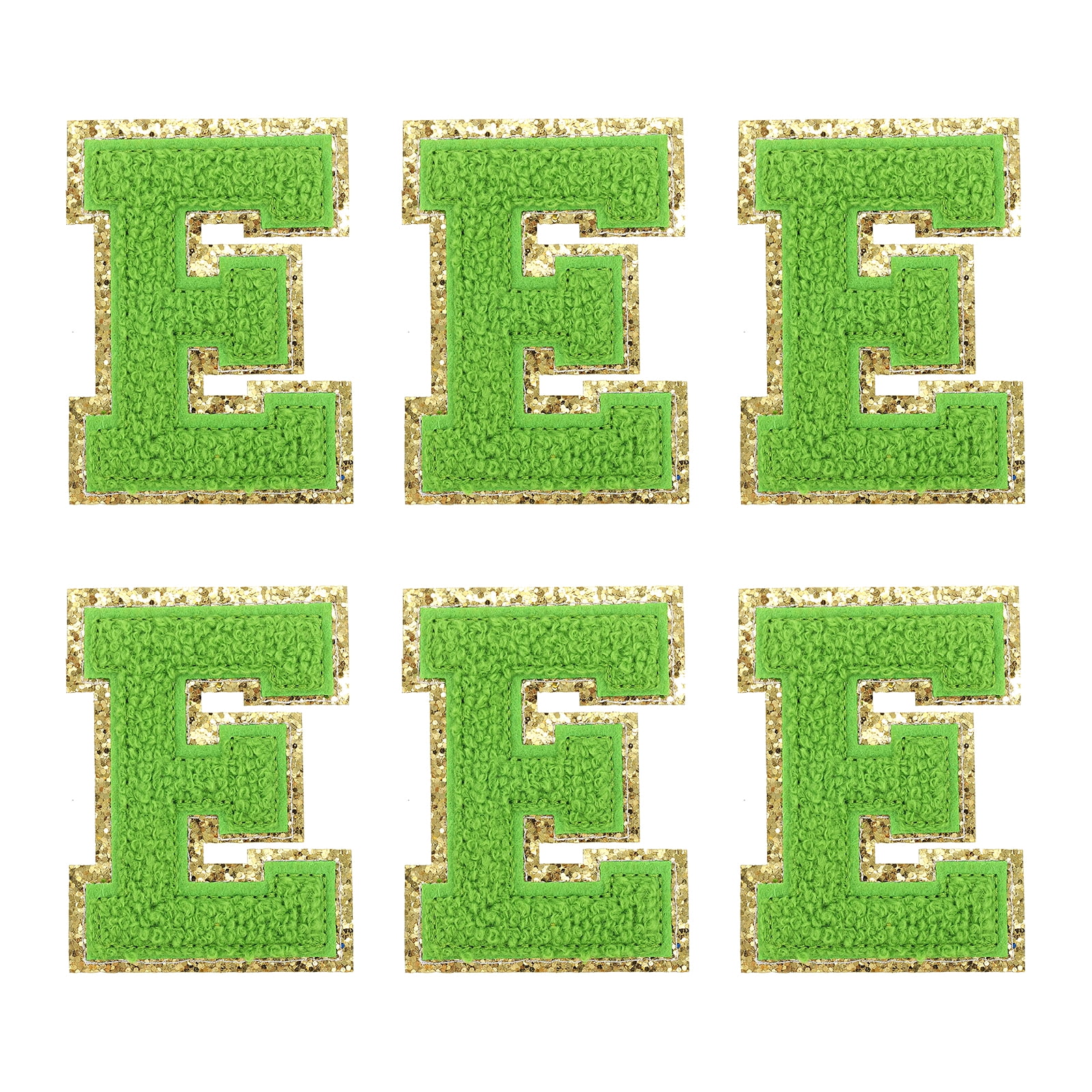 Uxcell Chenille Letter Patches 2.2" Self Adhesive Letter E Stick on ...