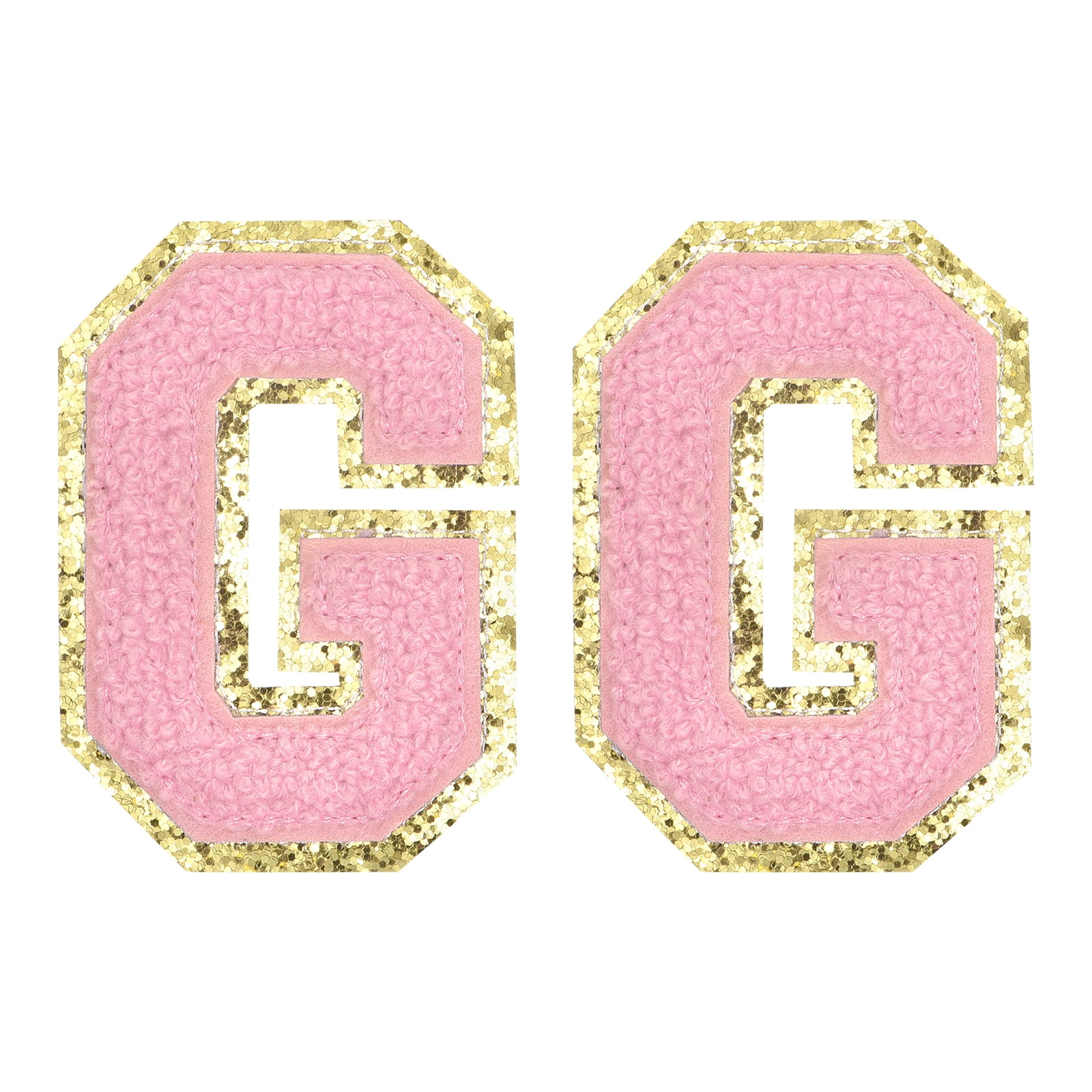 Uxcell Chenille Letter Patches 2.2" Self Adhesive Letter G Stick on ...