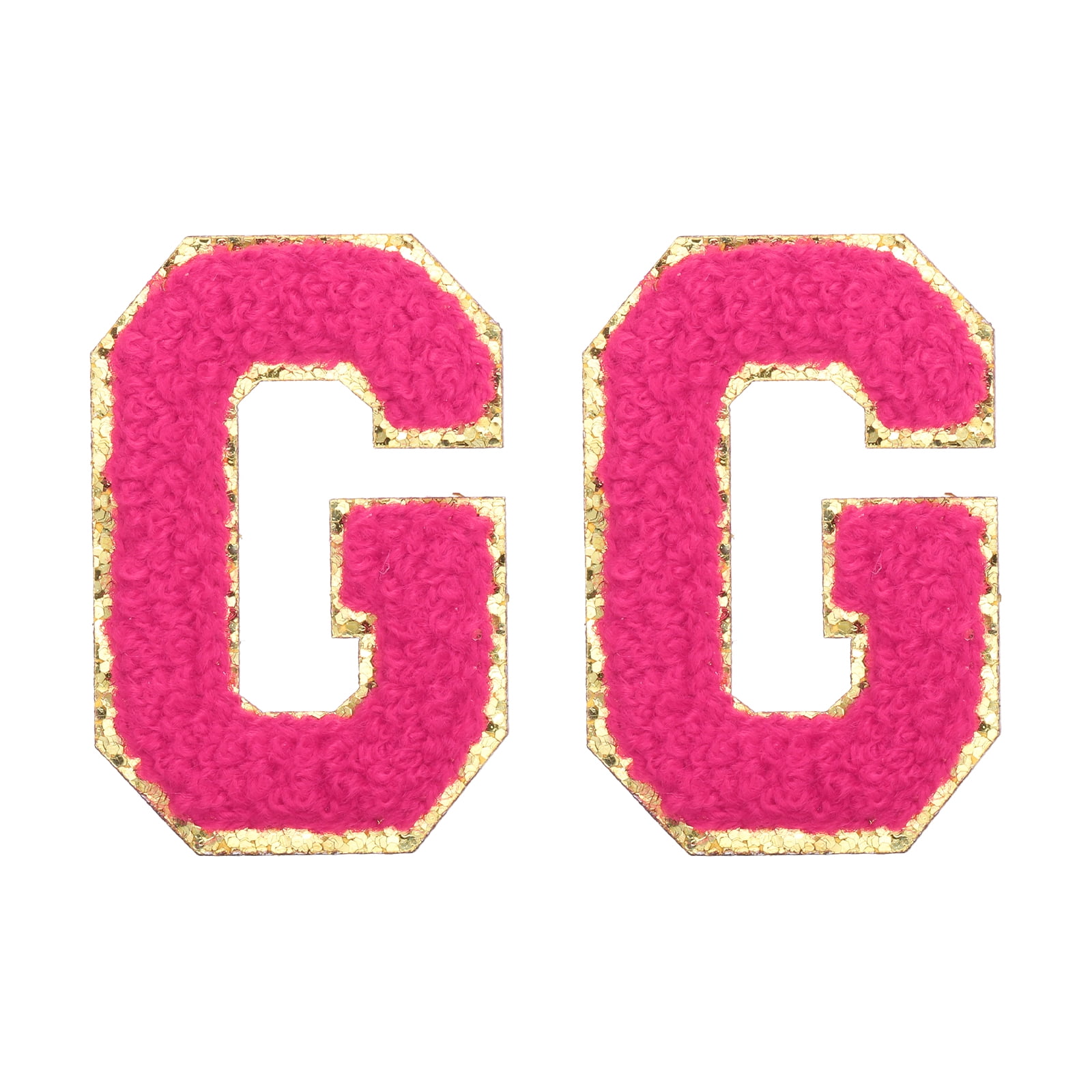 Uxcell Chenille Letter Patches 2.2" Self Adhesive Letter G Stick on ...