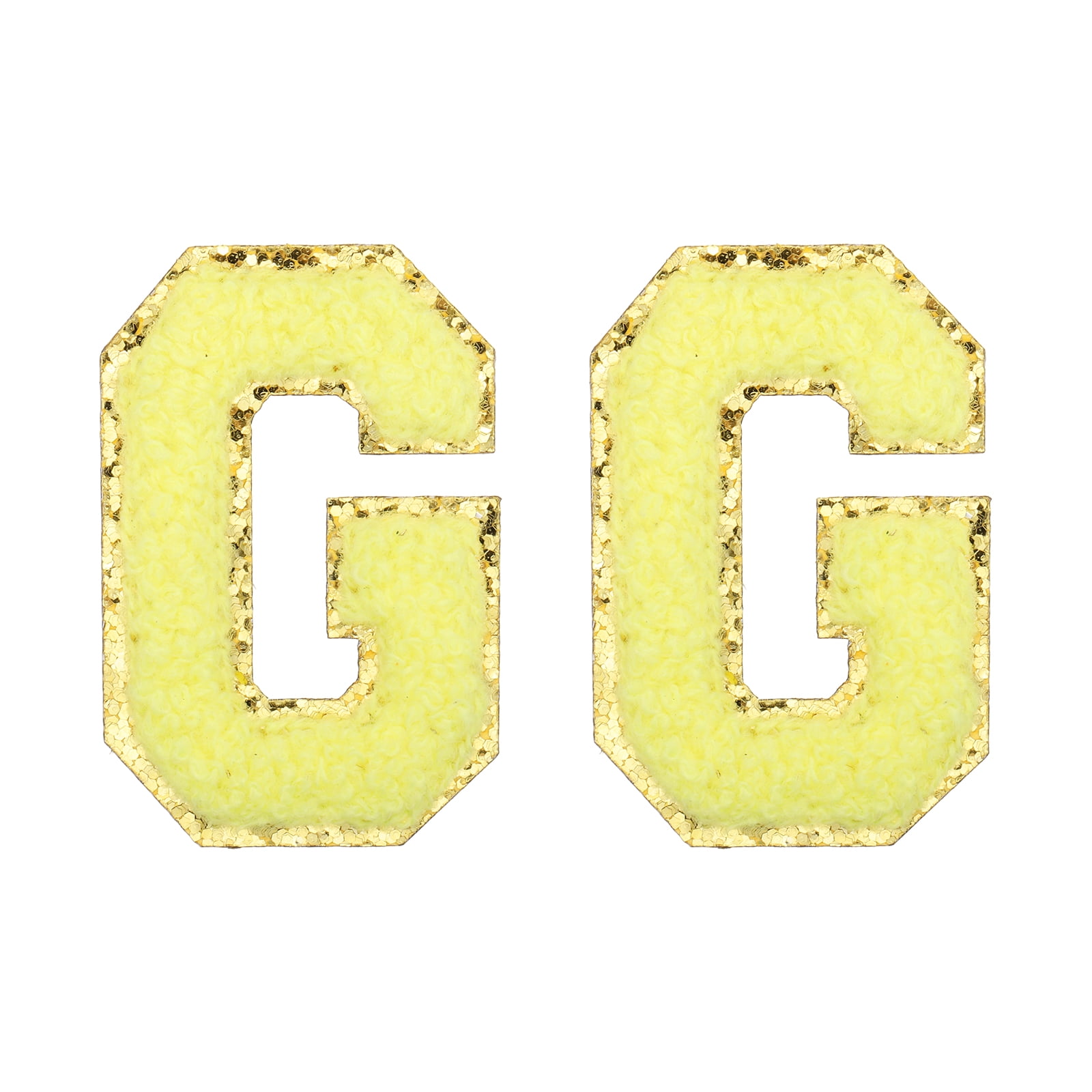 Uxcell Chenille Letter Patches 2.2" Self Adhesive Letter G Stick on ...