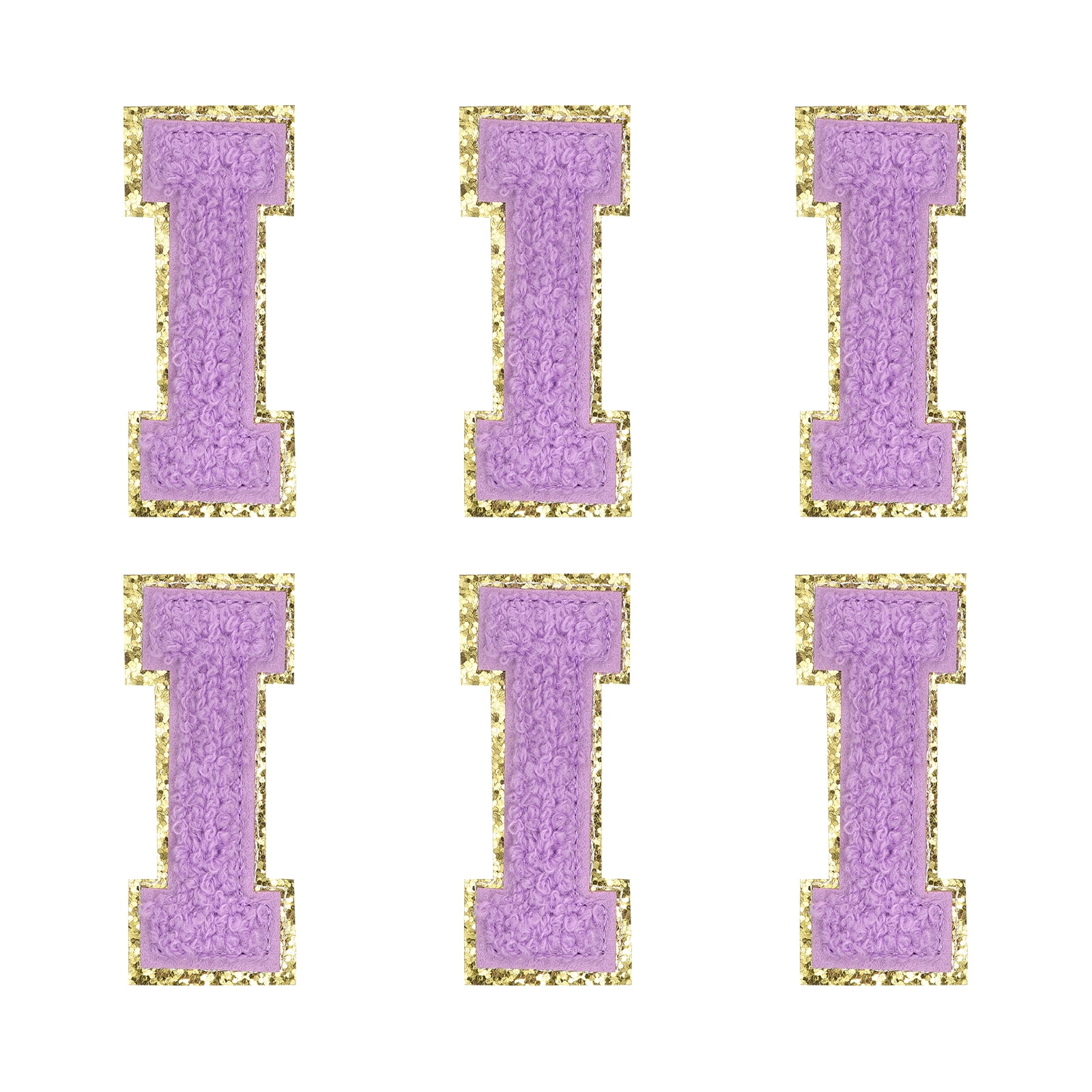 Uxcell Chenille Letter Patches 2.2" Self Adhesive Letter I Stick on ...