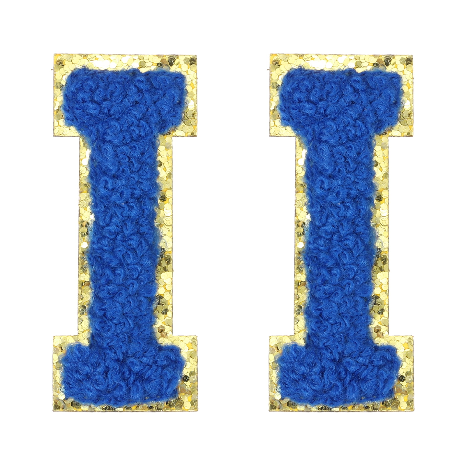 Uxcell Chenille Letter Patches 2.2" Self Adhesive Letter I Stick on ...