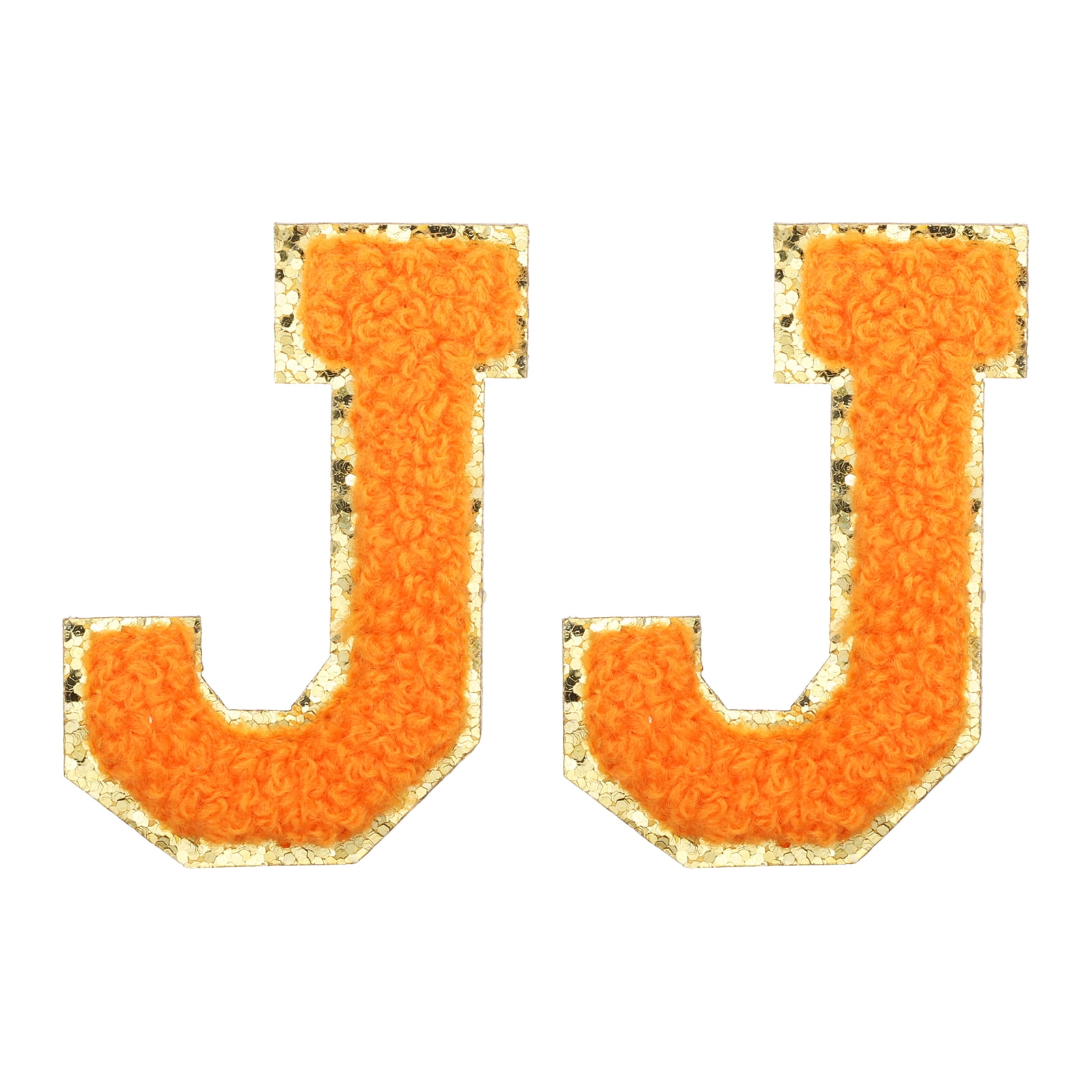 Uxcell Chenille Letter Patches 2.2" Self Adhesive Letter J Stick on ...