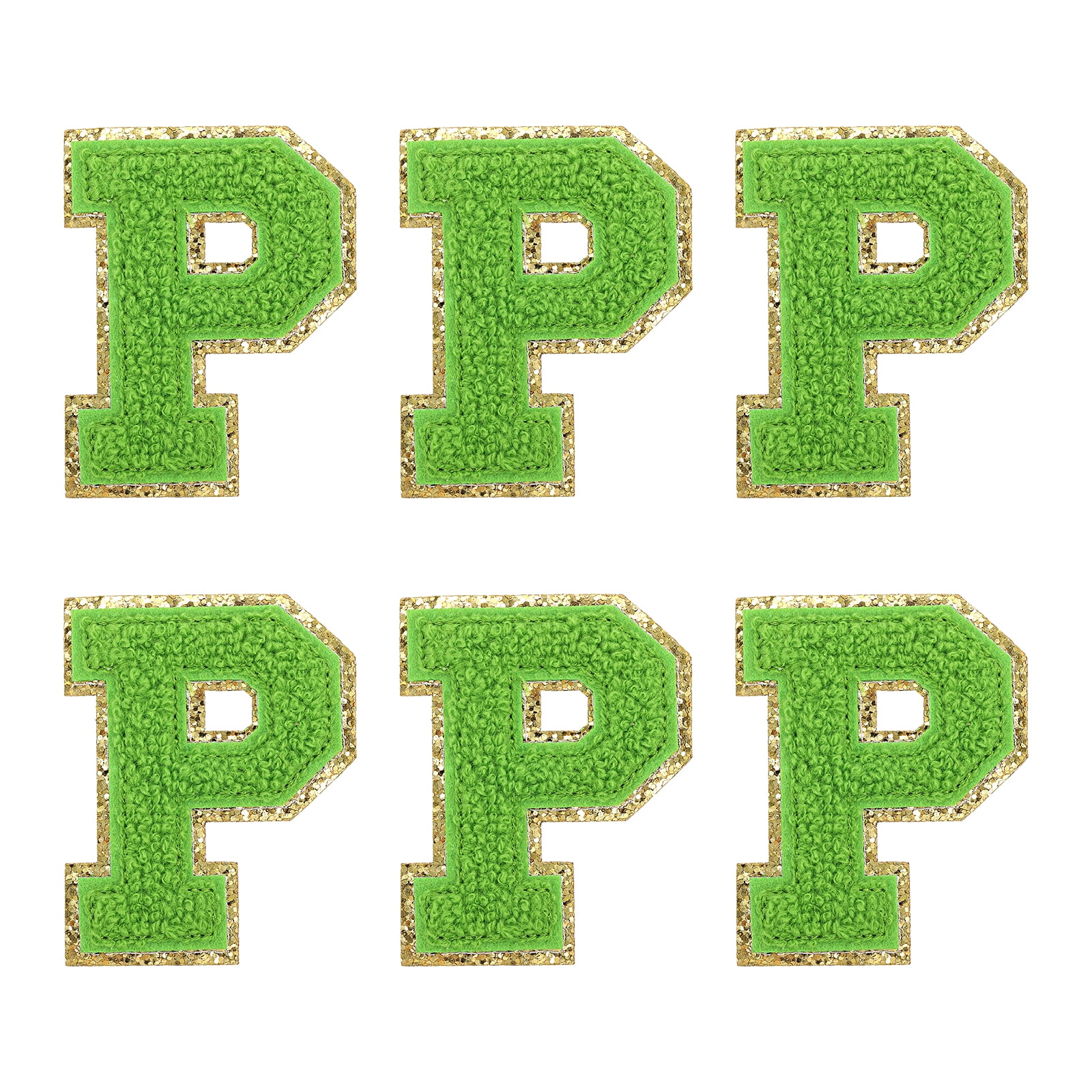 Uxcell Chenille Letter Patches 2.2" Self Adhesive Letter P Stick on ...