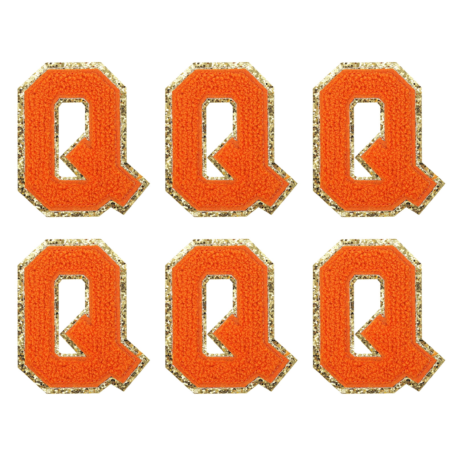 Uxcell Chenille Letter Patches 2.2" Self Adhesive Letter Q Stick on ...