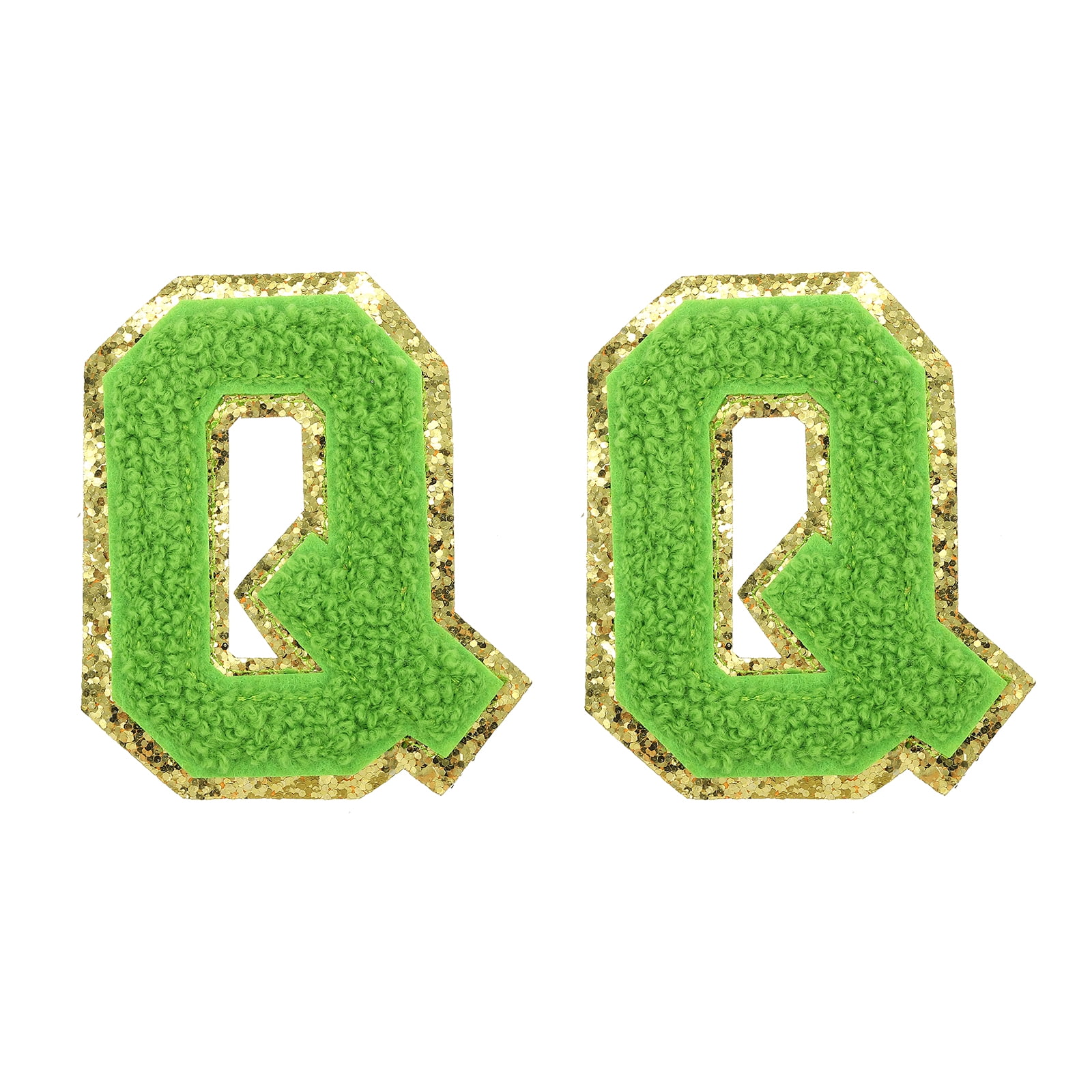 Uxcell Chenille Letter Patches 2.2" Self Adhesive Letter Q Stick on ...