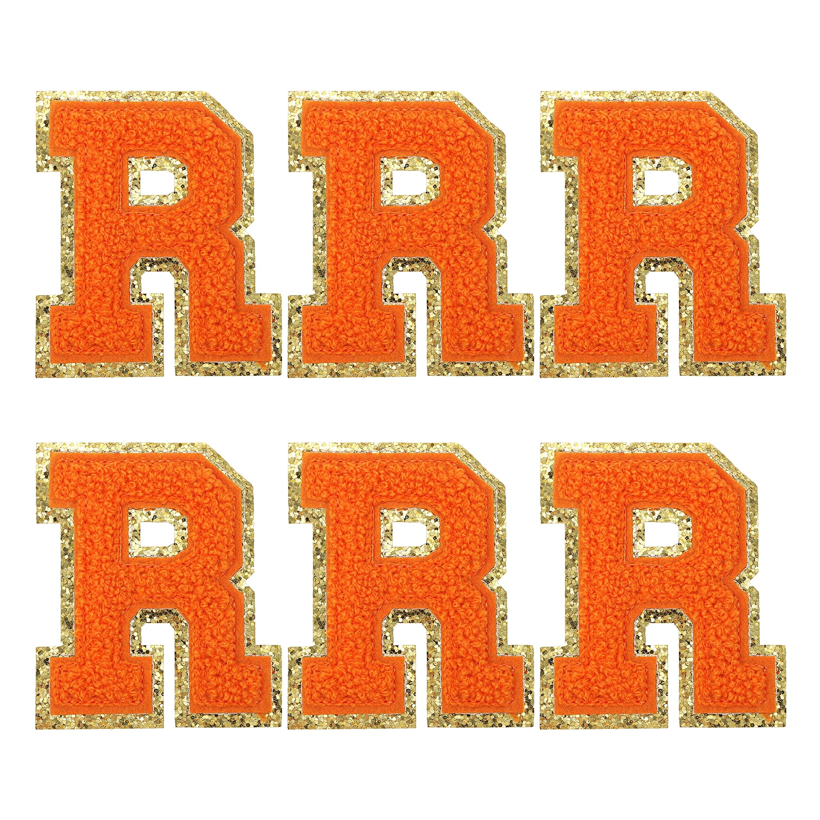 Uxcell Chenille Letter Patches 2.2" Self Adhesive Letter R Stick on ...