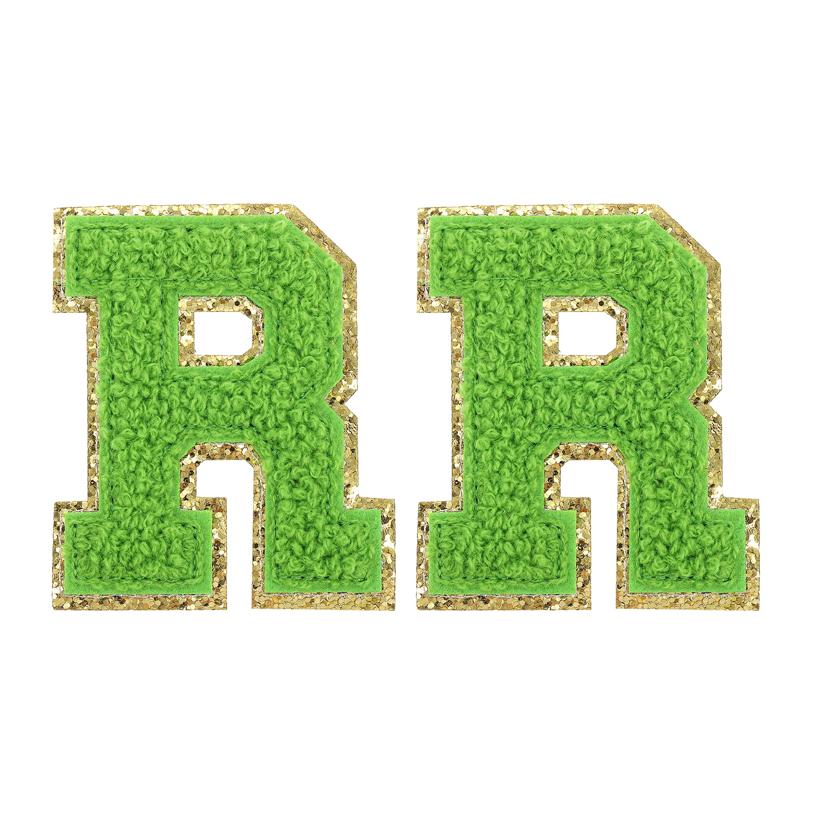 Uxcell Chenille Letter Patches 2.2" Self Adhesive Letter R Stick on ...