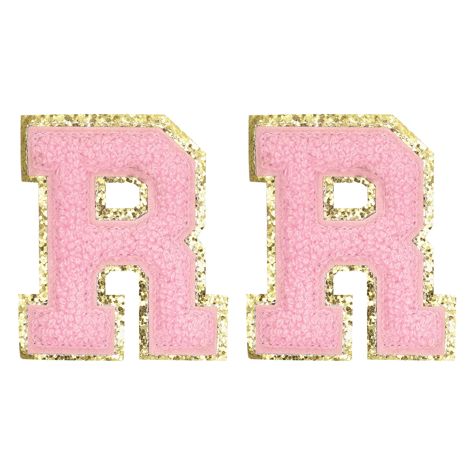 Uxcell Chenille Letter Patches 2.2" Self Adhesive Letter R Stick on ...