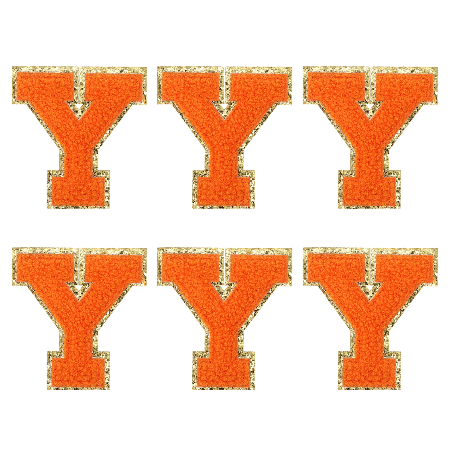 Uxcell Chenille Letter Patches 2.2" Self Adhesive Letter Y Stick on ...