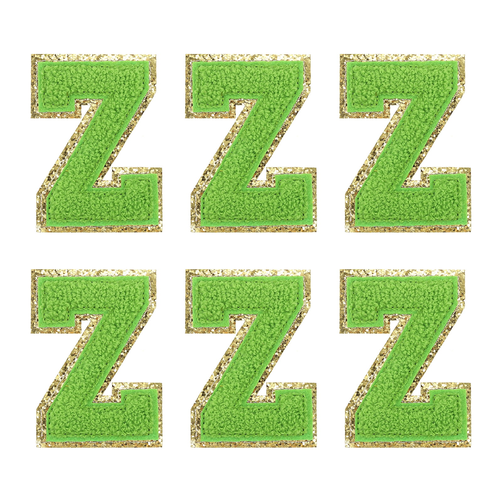 Uxcell Chenille Letter Patches 2.2" Self Adhesive Letter Z Stick on ...