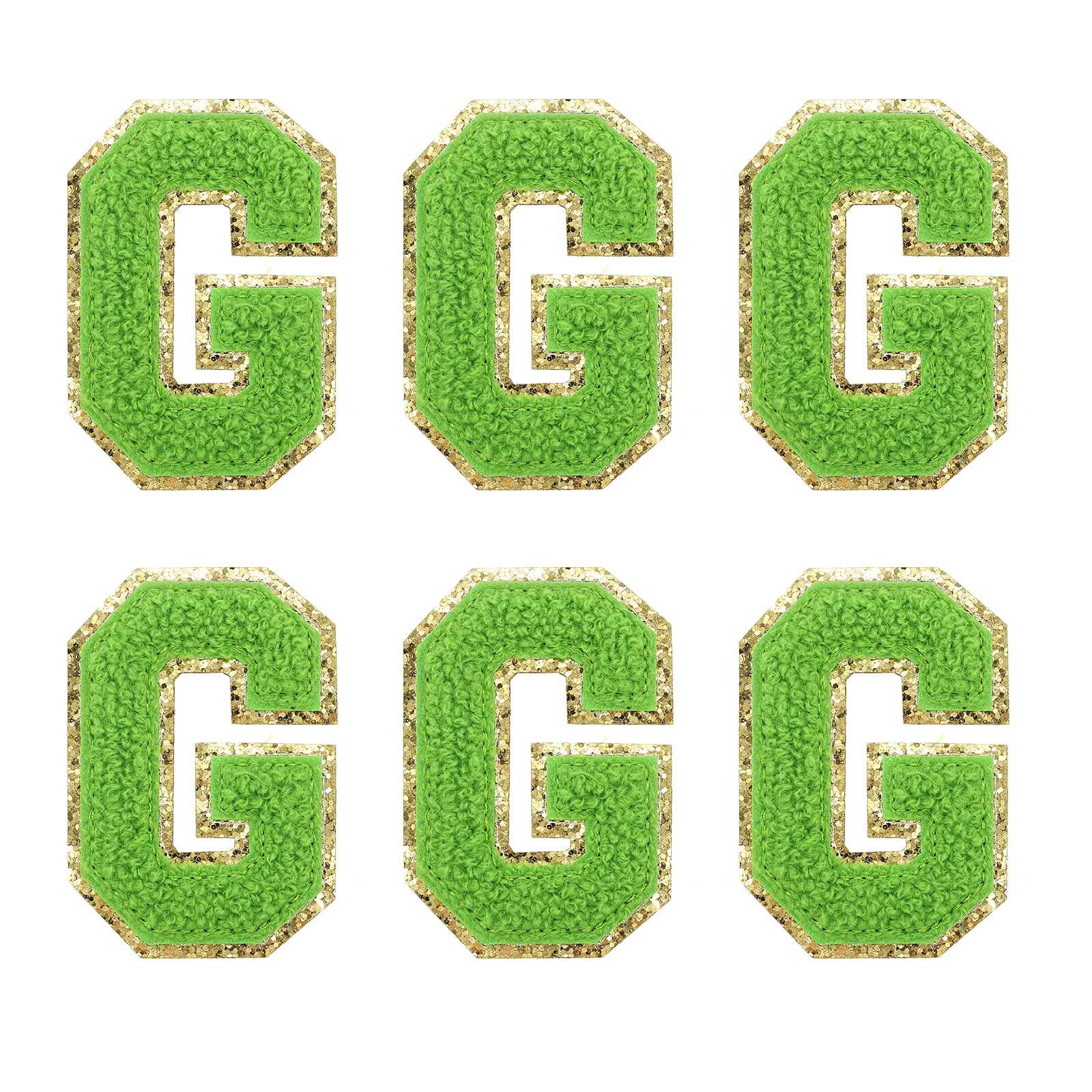 Uxcell Chenille Letter Patches 2.2" Self Adhesive Letter g Stick on ...