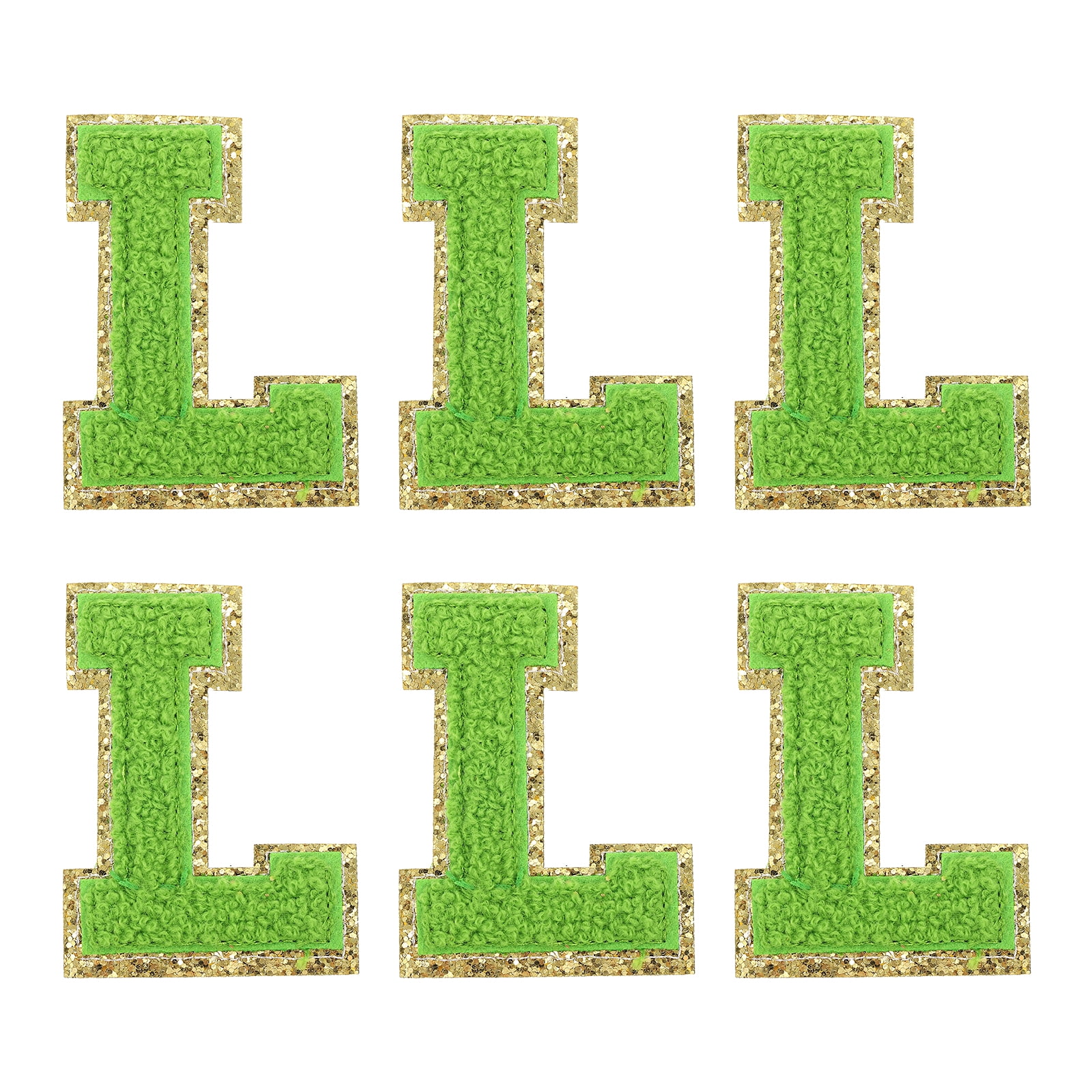 Uxcell Chenille Letter Patches 2.2" Self Adhesive Letter l Stick on ...