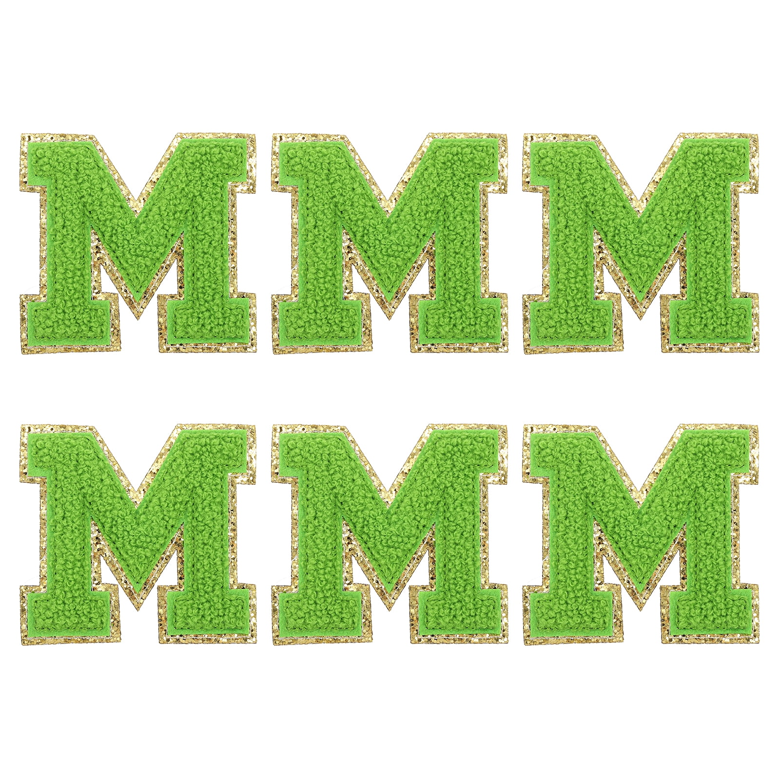 Uxcell Chenille Letter Patches 2.2" Self Adhesive Letter m Stick on ...
