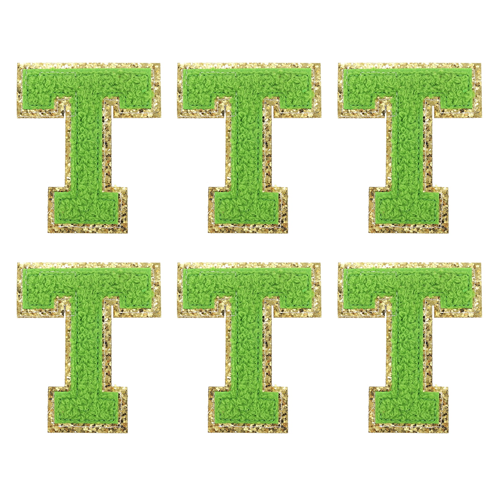 Uxcell Chenille Letter Patches 2.2" Self Adhesive Letter t Stick on ...