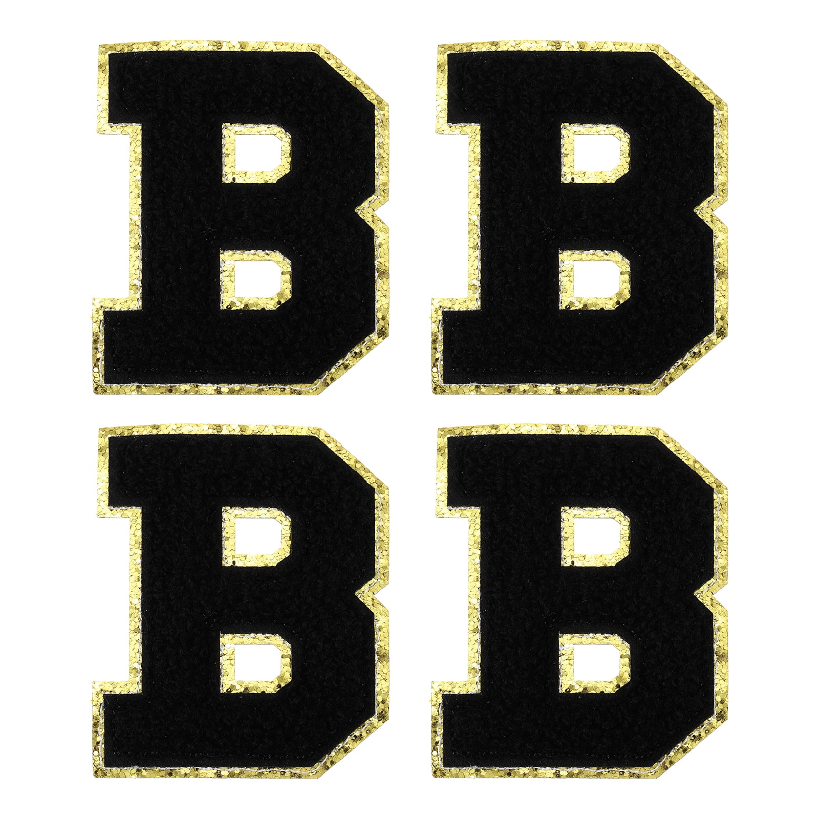 Uxcell Chenille Letter Patches 3.1" Alphabet B Iron on Embroidered ...
