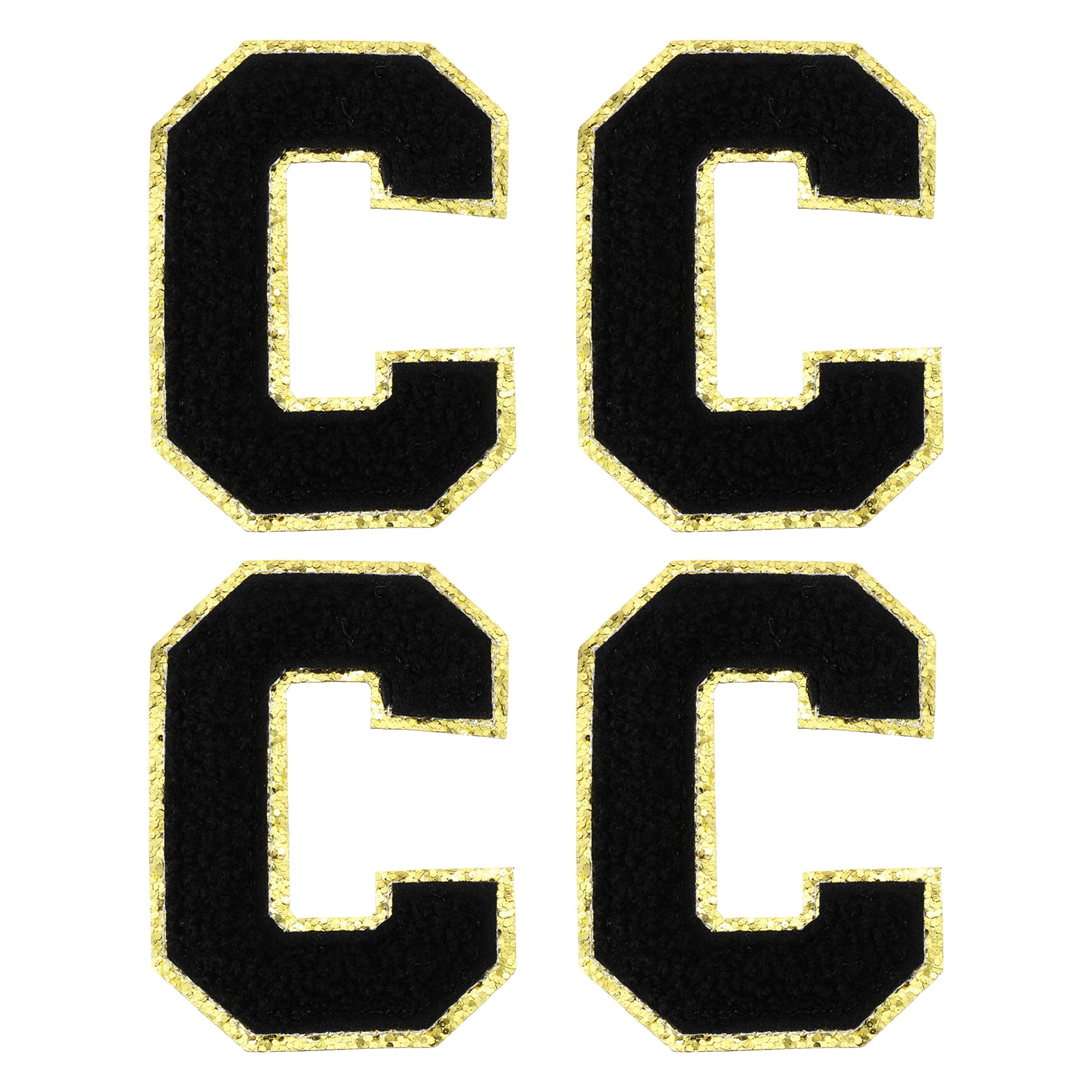 Uxcell Chenille Letter Patches 3.1" Alphabet C Iron on Embroidered ...