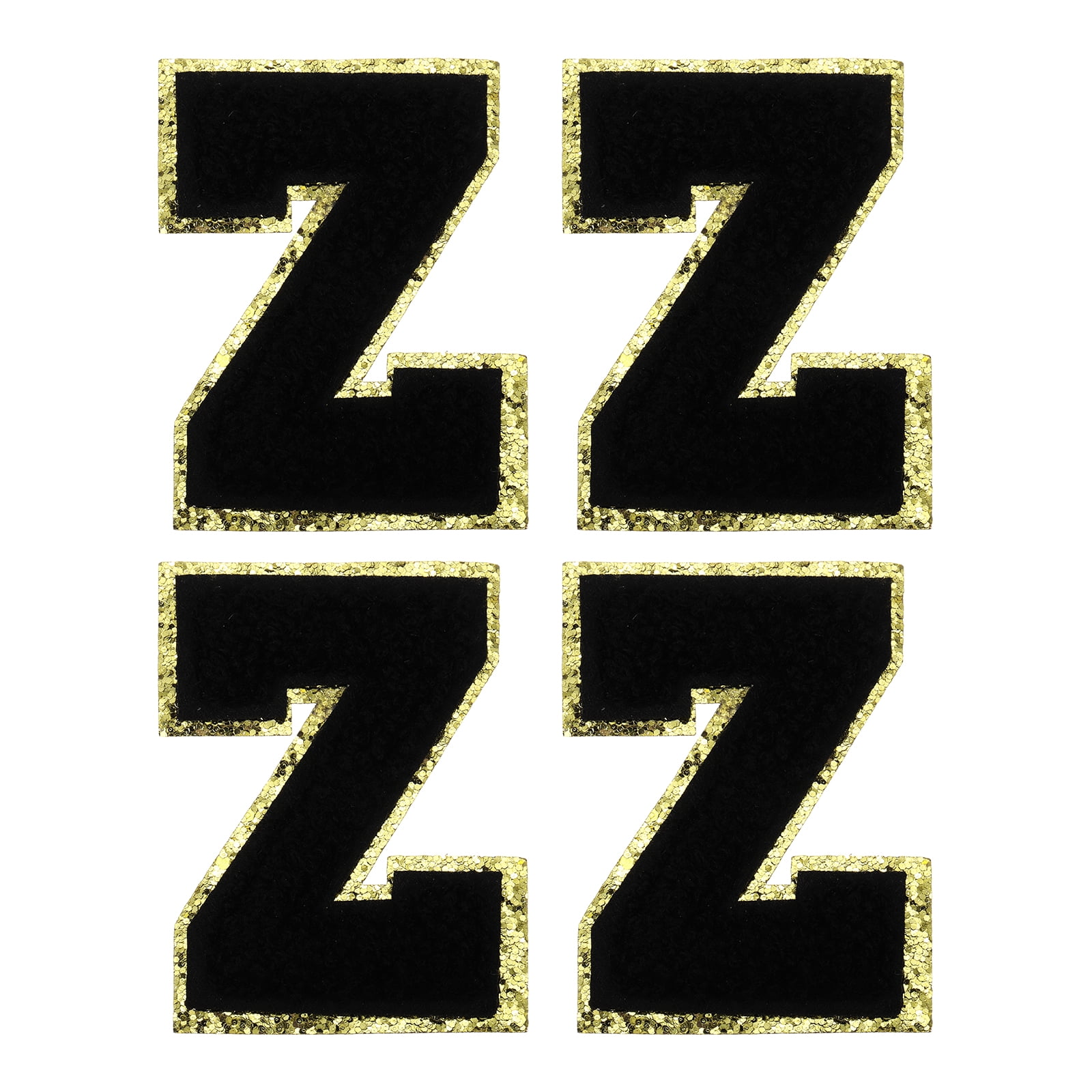 Uxcell Chenille Letter Patches 3.1" Alphabet Z Iron on Embroidered ...
