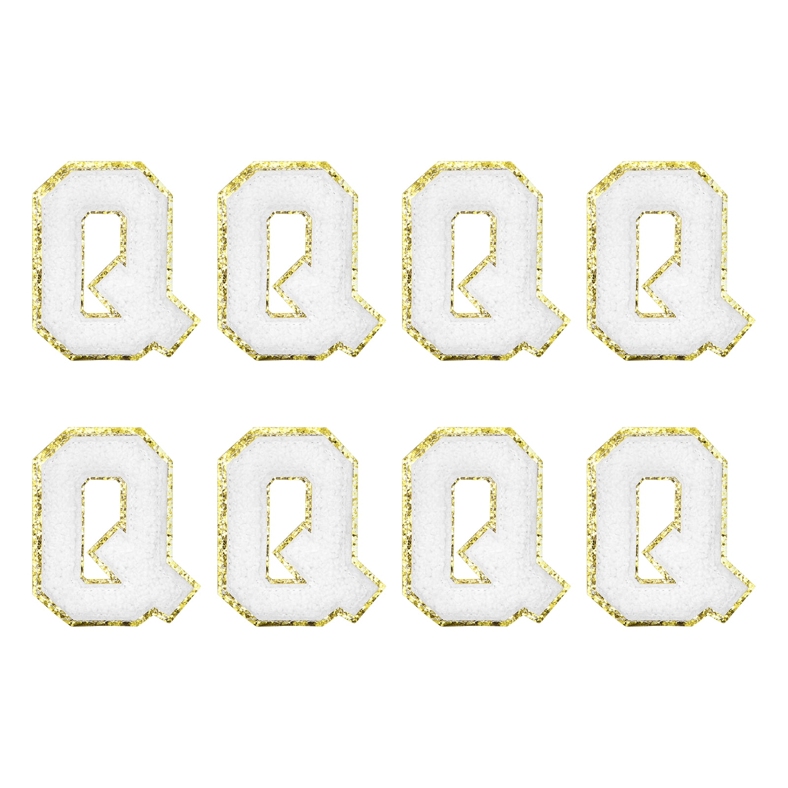 Uxcell Chenille Letter Q Embroidered Patches 2.2" Self Adhesive Letter ...