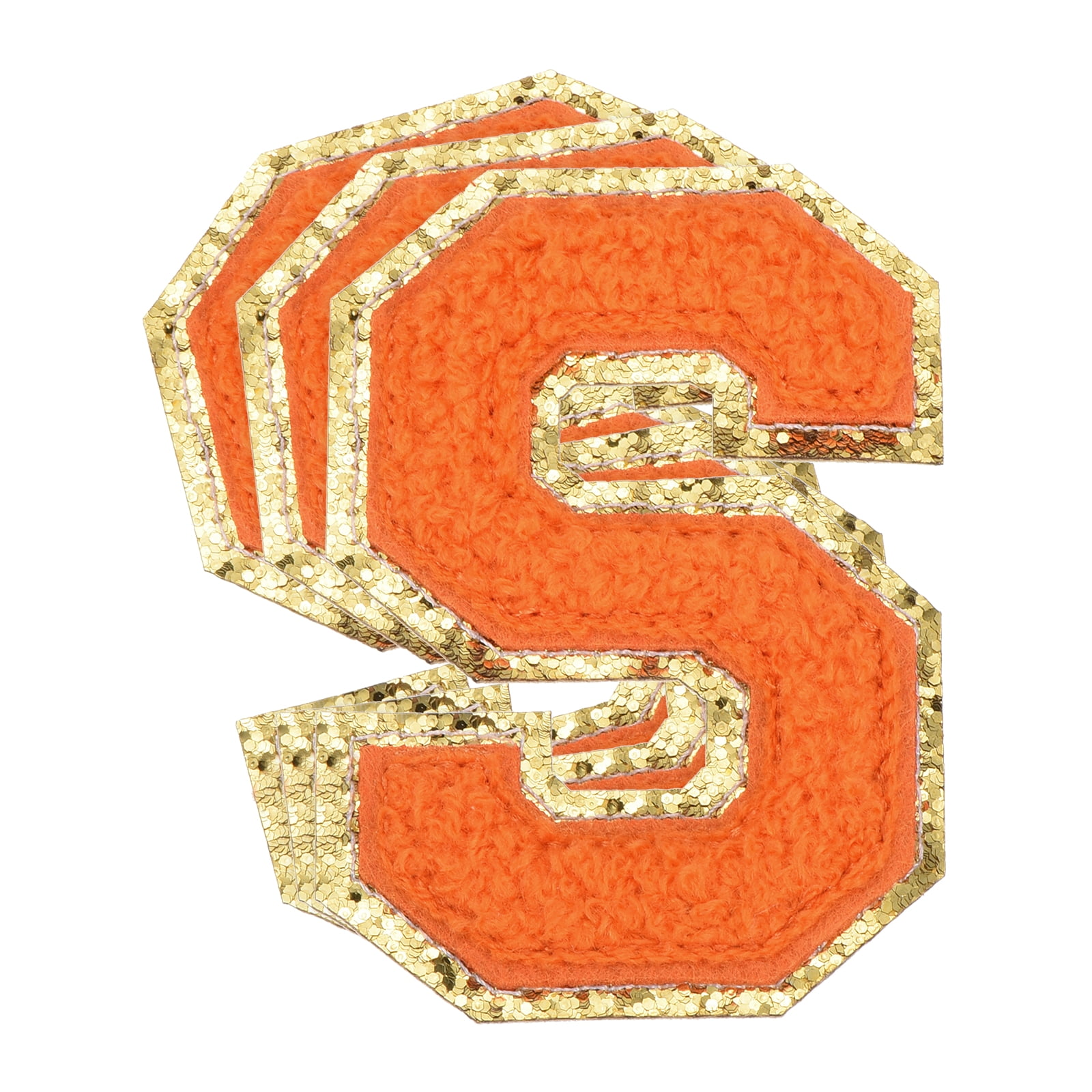 Uxcell Chenille Letter x Patches Large Size 3.15"x2.17" 3PCS(Orange ...