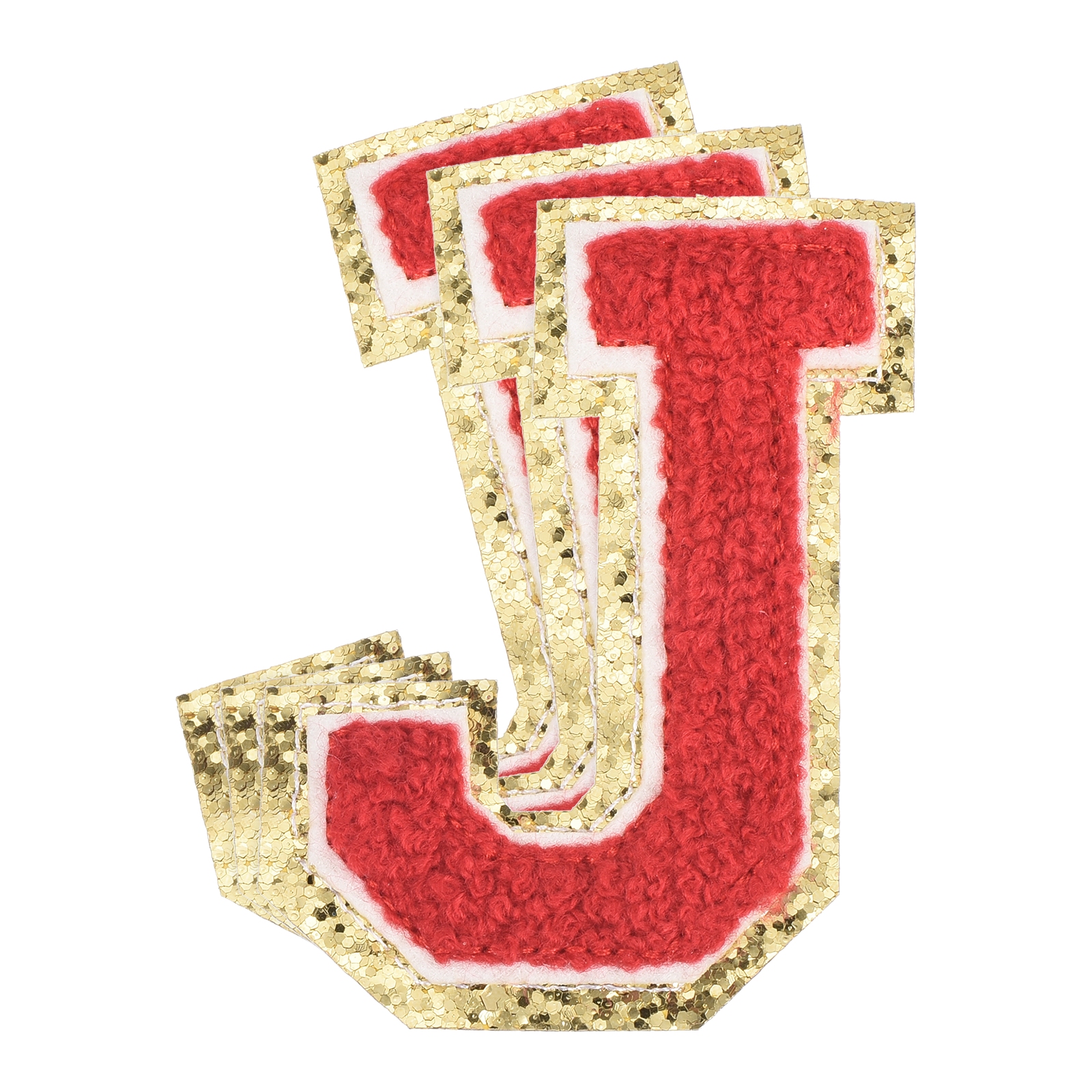 Uxcell Chenille Letter x Patches Large Size 3.15"x2.17" 3PCS(Red) Shape ...