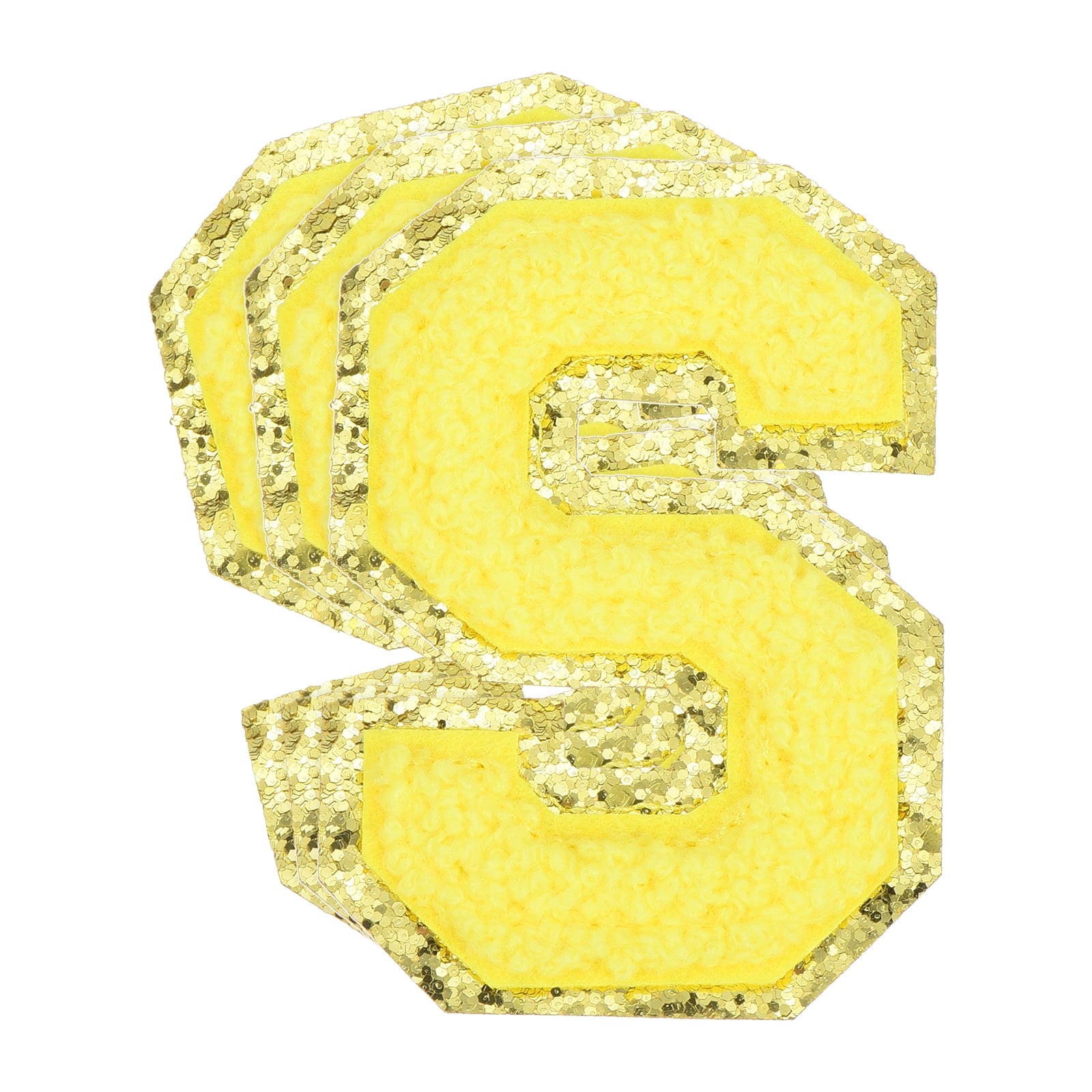 Uxcell Chenille Letter x Patches Large Size 3.15"x2.17" 3PCS(Yellow ...