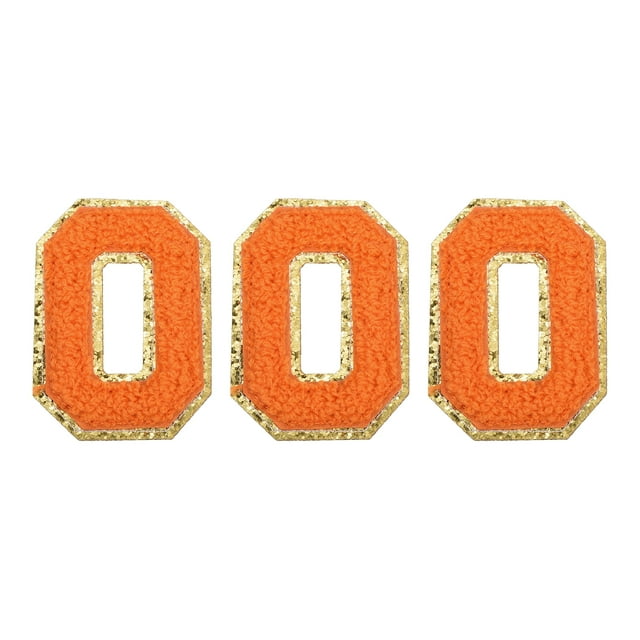 Uxcell Chenille Letter x Patches Large Size 3.15"x2.24" 3PCS(Orange ...