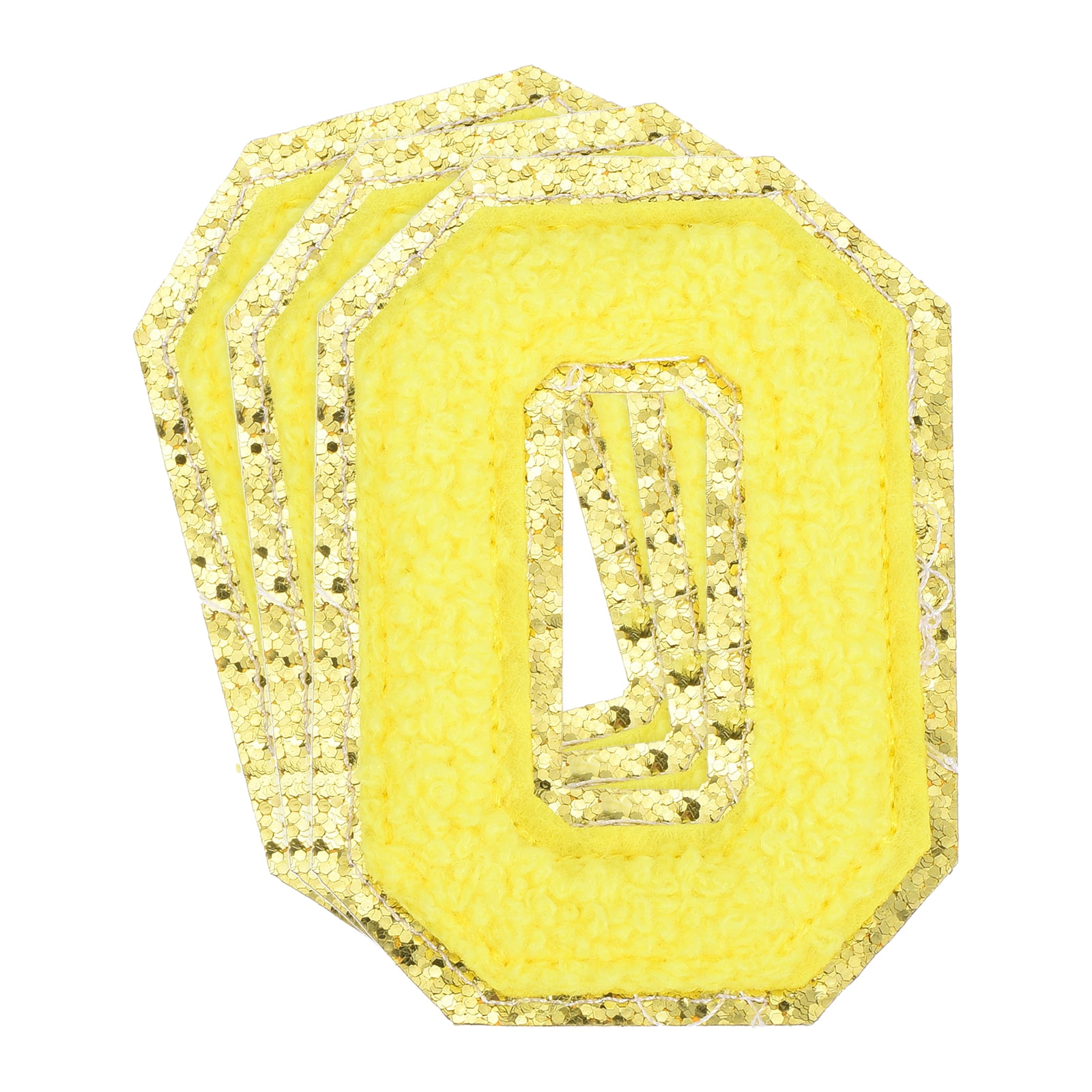 Uxcell Chenille Letter x Patches Large Size 3.15"x2.24" 3PCS(Yellow ...
