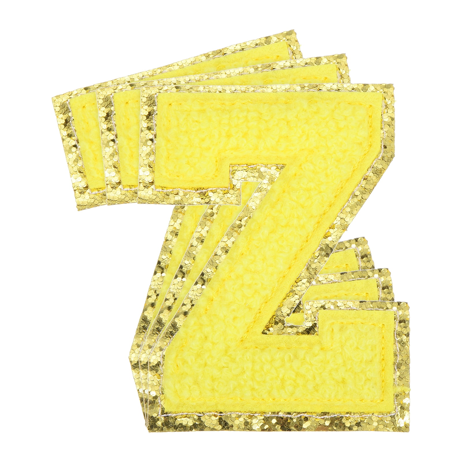 Uxcell Chenille Letter x Patches Large Size 3.15"x2.28" 3PCS(Yellow ...