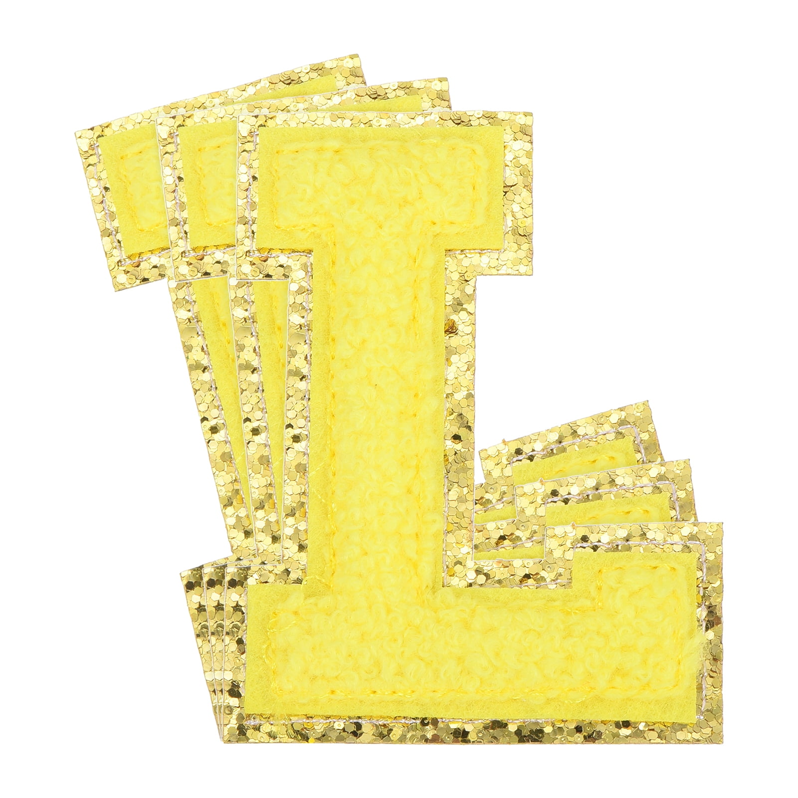 Uxcell Chenille Letter x Patches Large Size 3.15"x2.36" 3PCS(Yellow ...