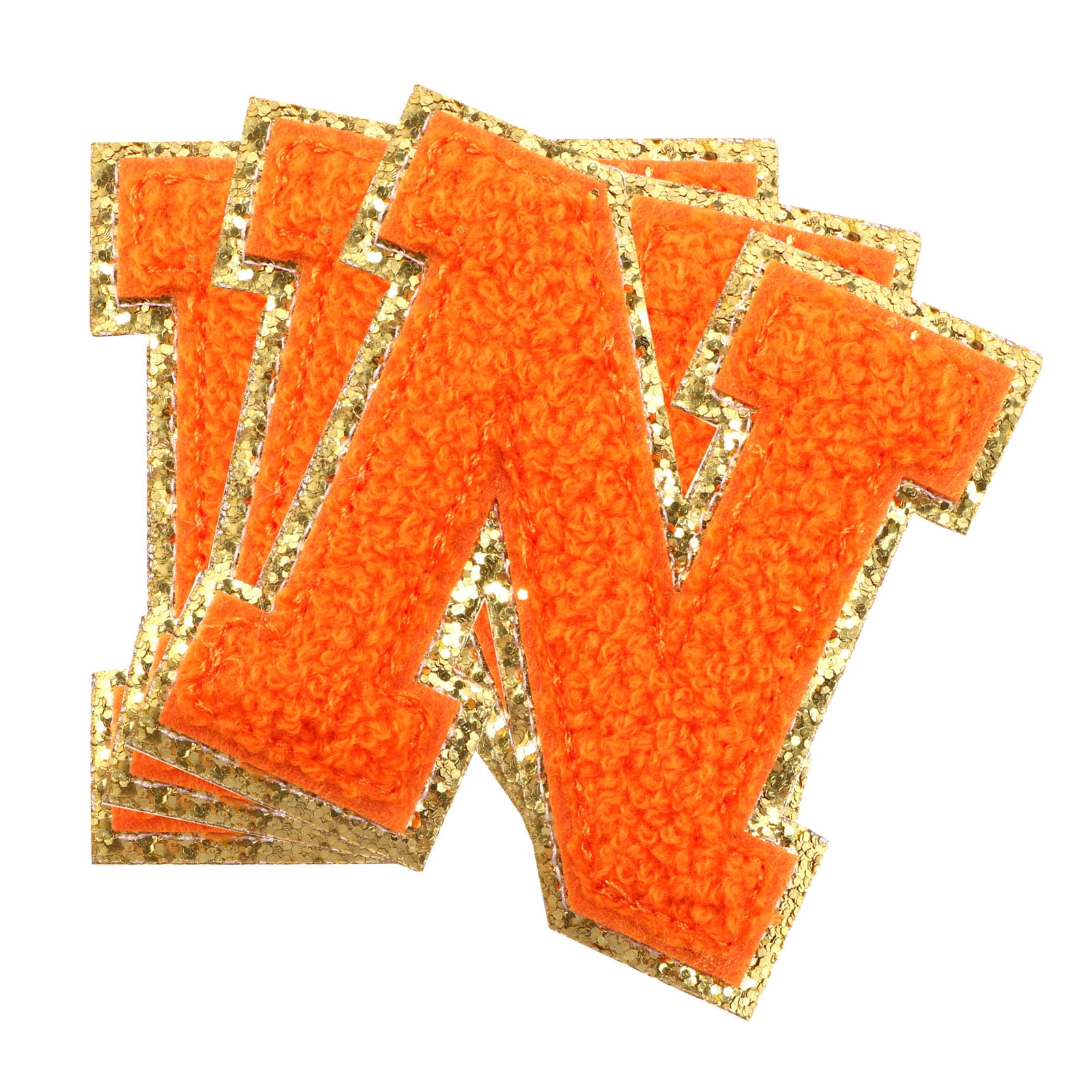Uxcell Chenille Letter x Patches Large Size 3.15"x2.48" 3PCS(Orange ...