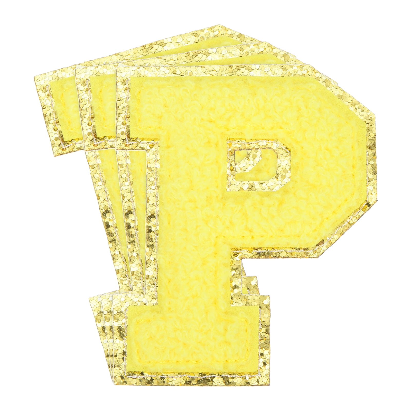 Uxcell Chenille Letter x Patches Large Size 3.15"x2.56" 3PCS(Yellow ...