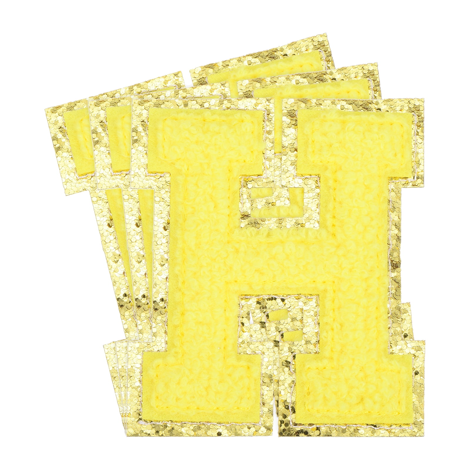 Uxcell Chenille Letter x Patches Large Size 3.15"x2.68" 3PCS(Yellow ...