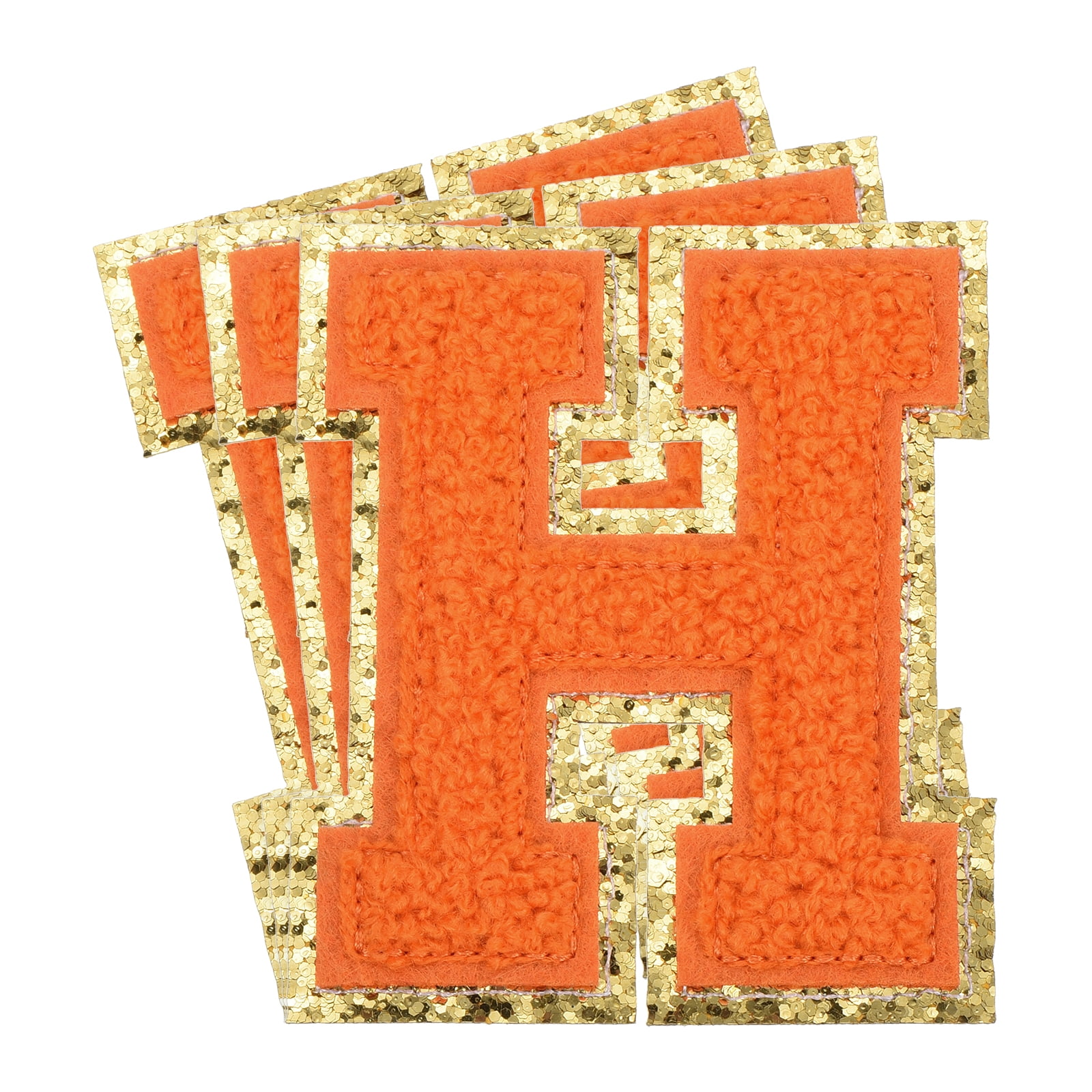 Uxcell Chenille Letter x Patches Large Size 3.15"x2.76" 3PCS(Orange ...