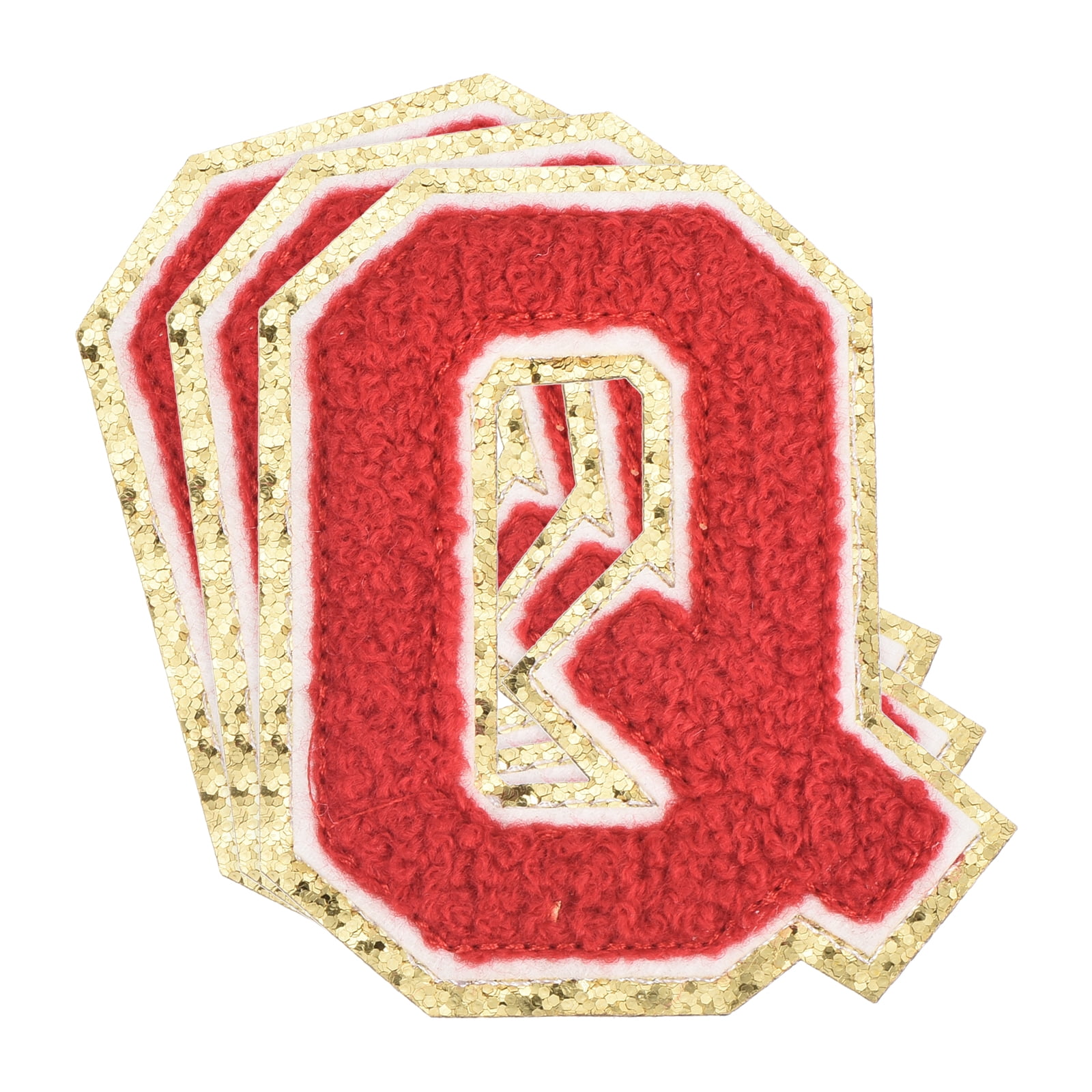 Uxcell Chenille Letter x Patches Large Size 3.15"x2.76" 3PCS(Red) Shape ...