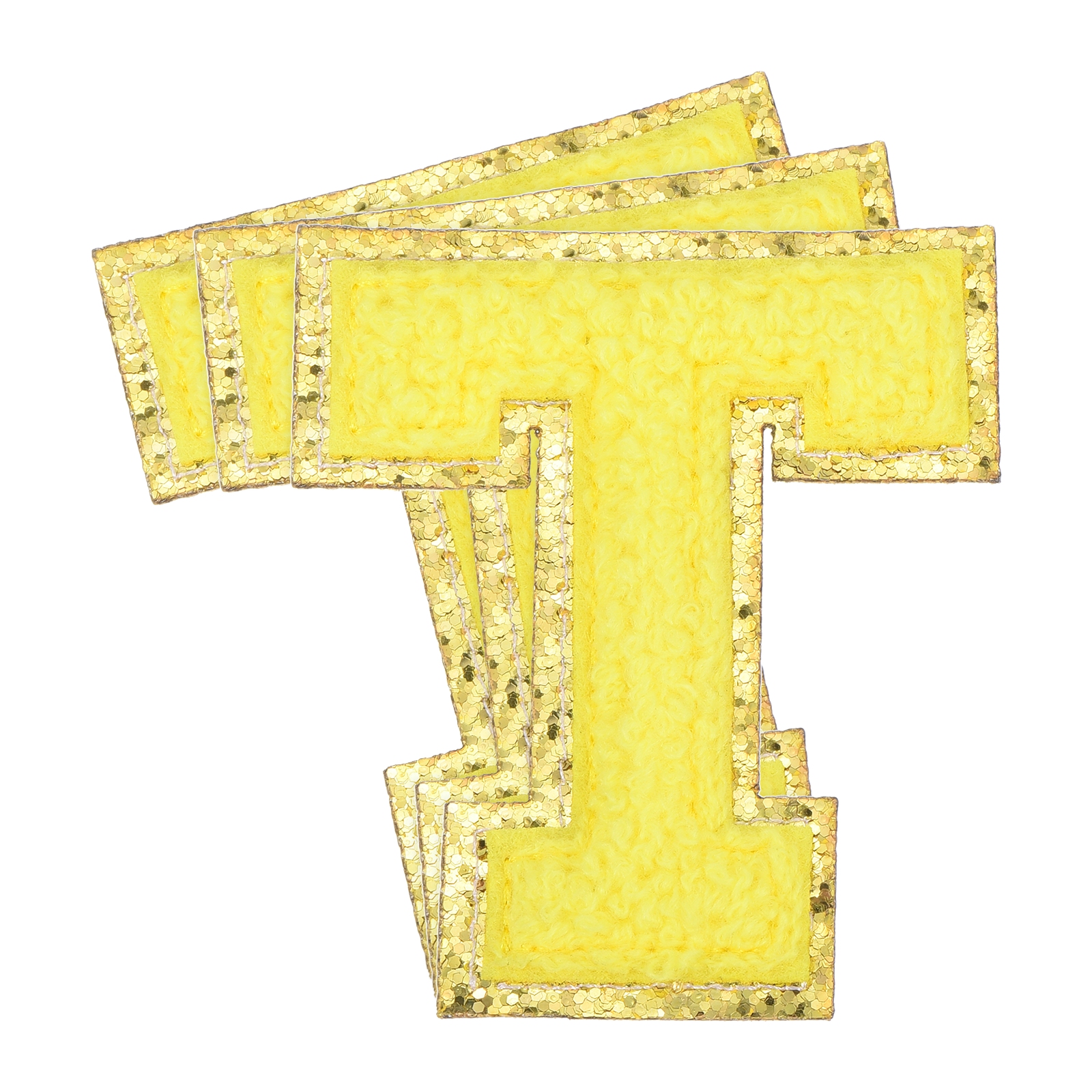 Uxcell Chenille Letter x Patches Large Size 3.15"x2.76" 3PCS(Yellow ...