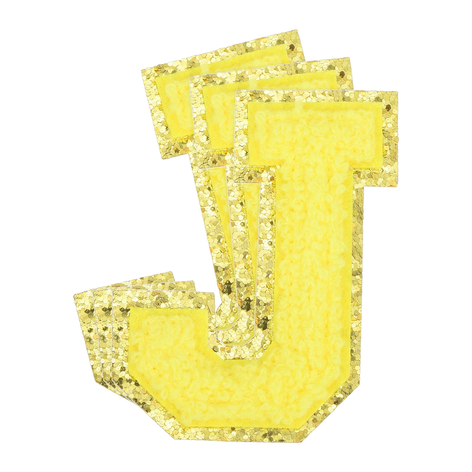 Uxcell Chenille Letter x Patches Large Size 3.23"x2.09" 3PCS(Yellow ...