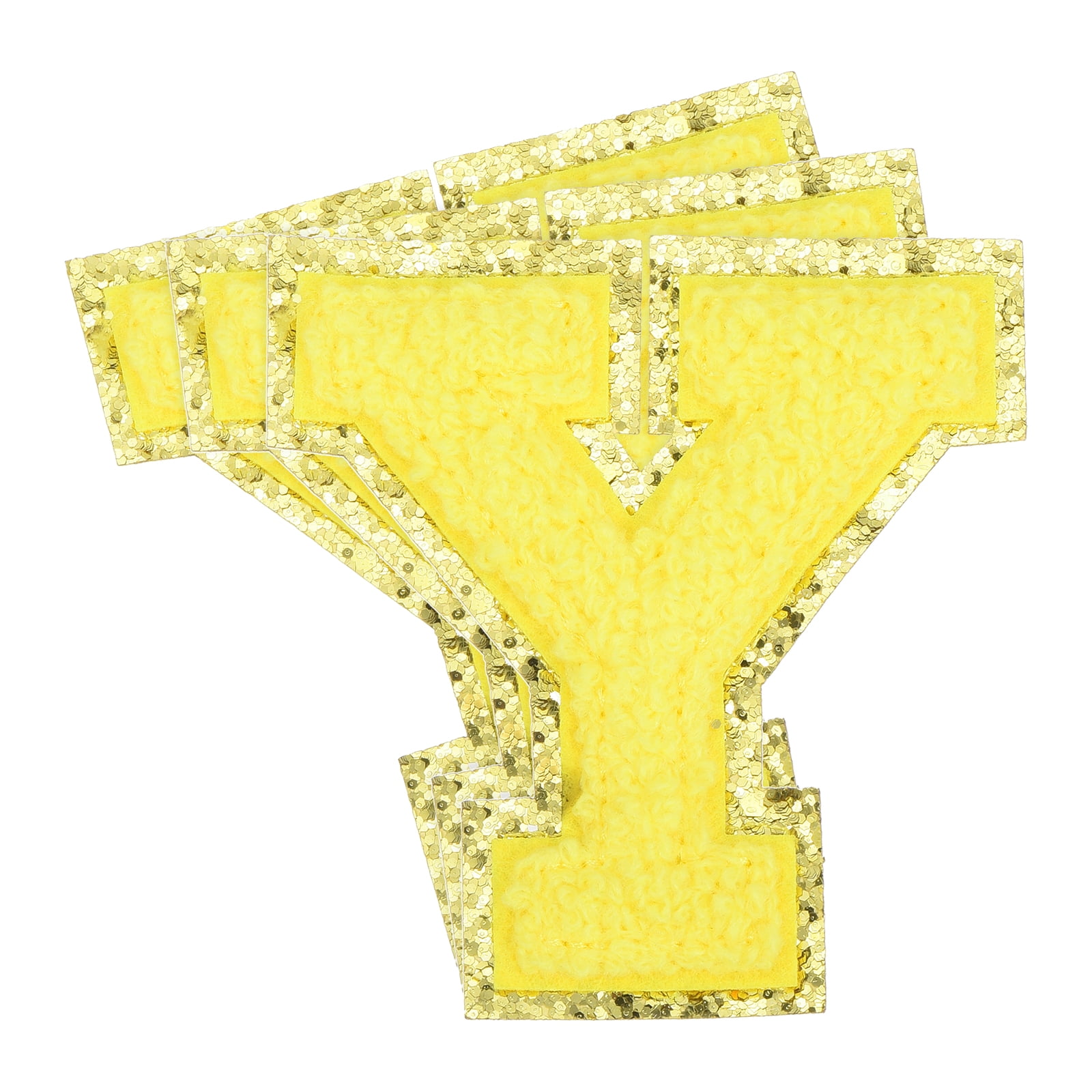 Uxcell Chenille Letter x Patches Large Size 3.27"x2.95" 3PCS(Yellow ...